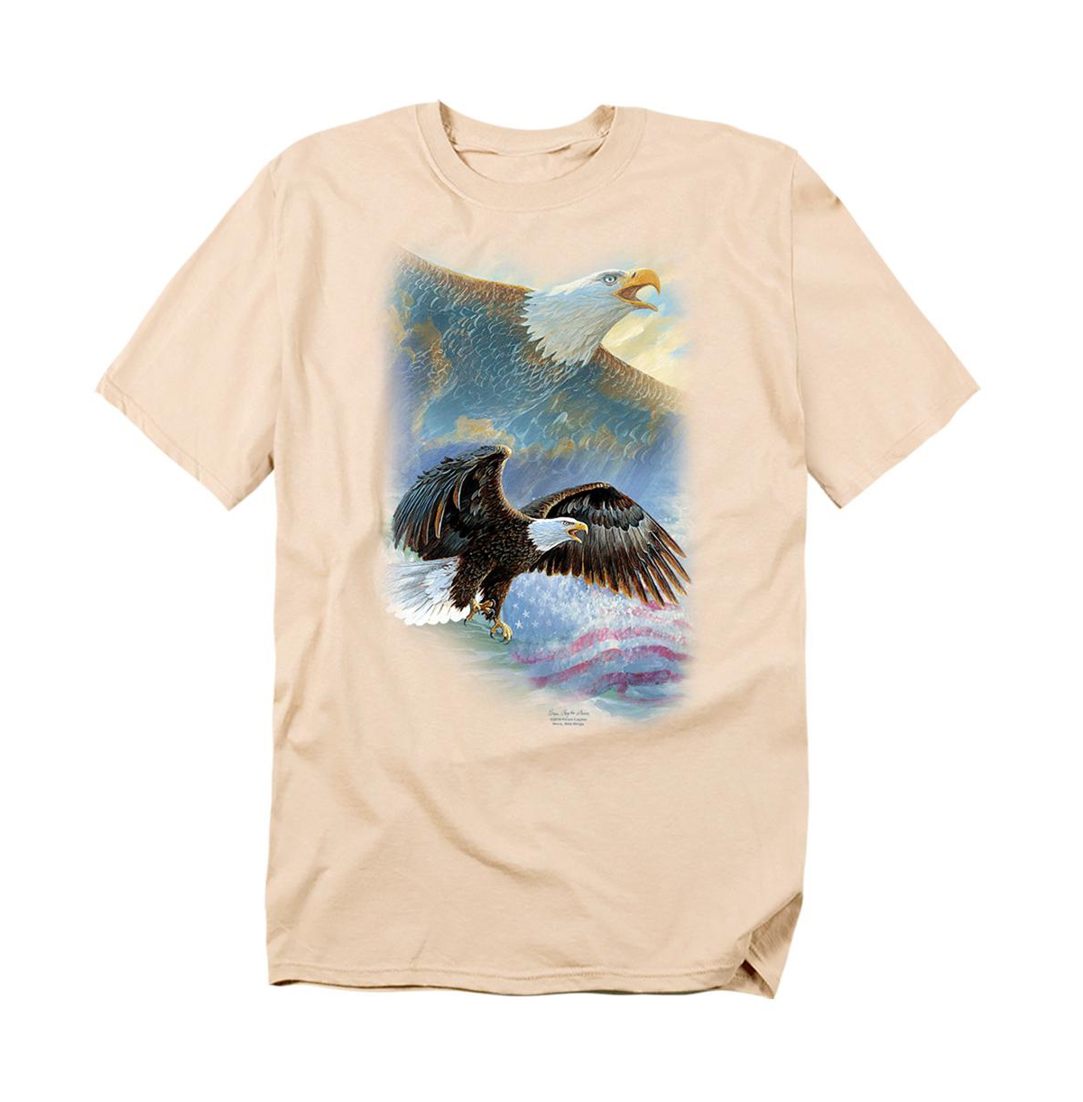 Click here for Wild Wings Mens Eagle Pride T Shirt - Cream prices