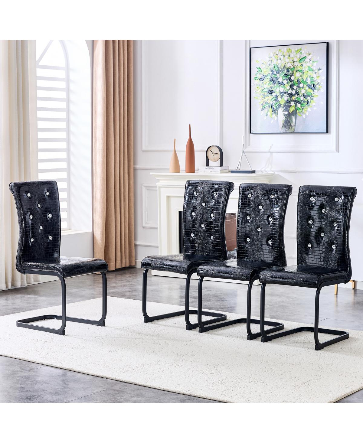 Click here for Streamdale Furniture Set of 4 Retro Alligator Upho... prices