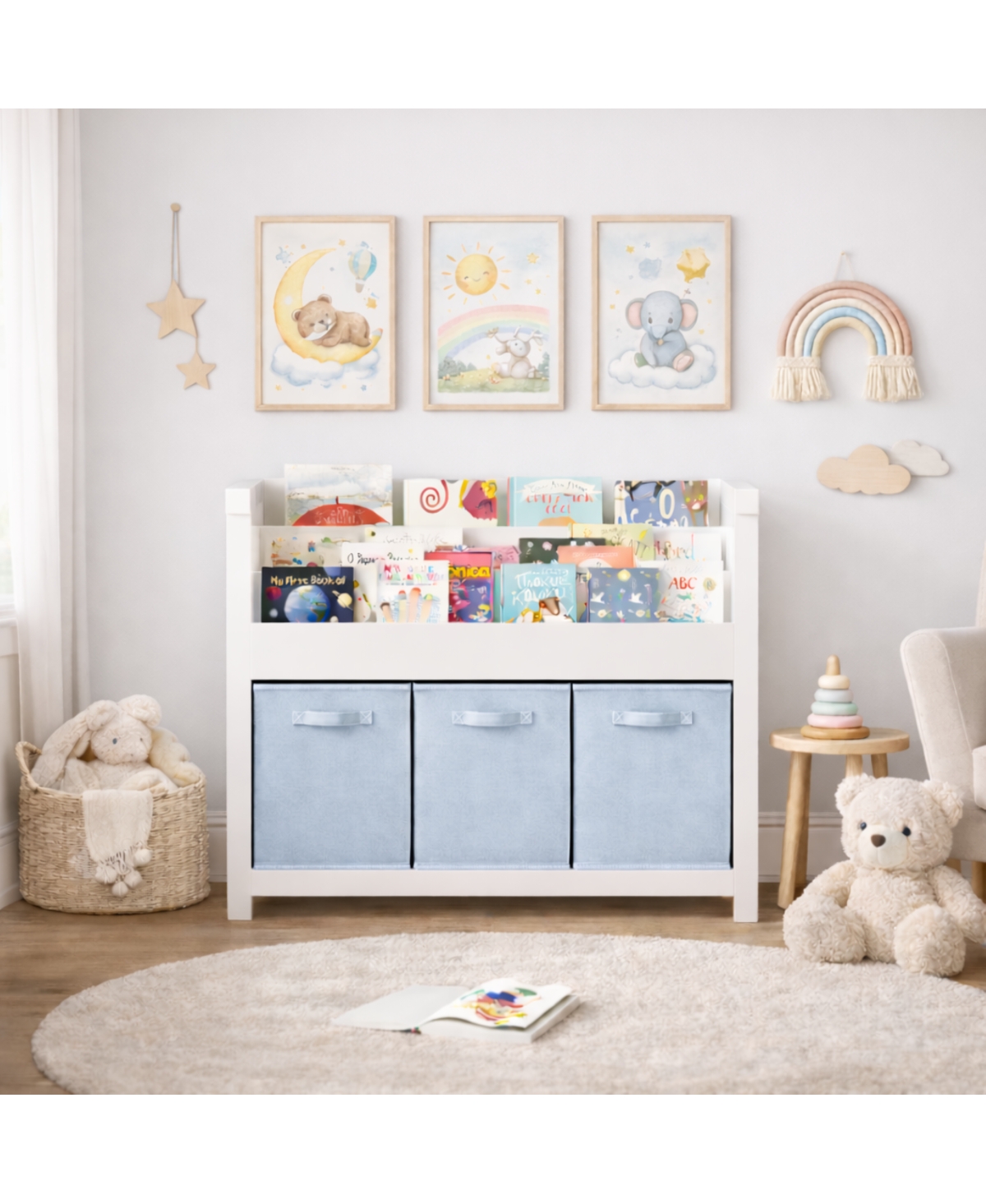 Click here for Streamdale Furniture Kids Bookshelf with 3 Tier St... prices