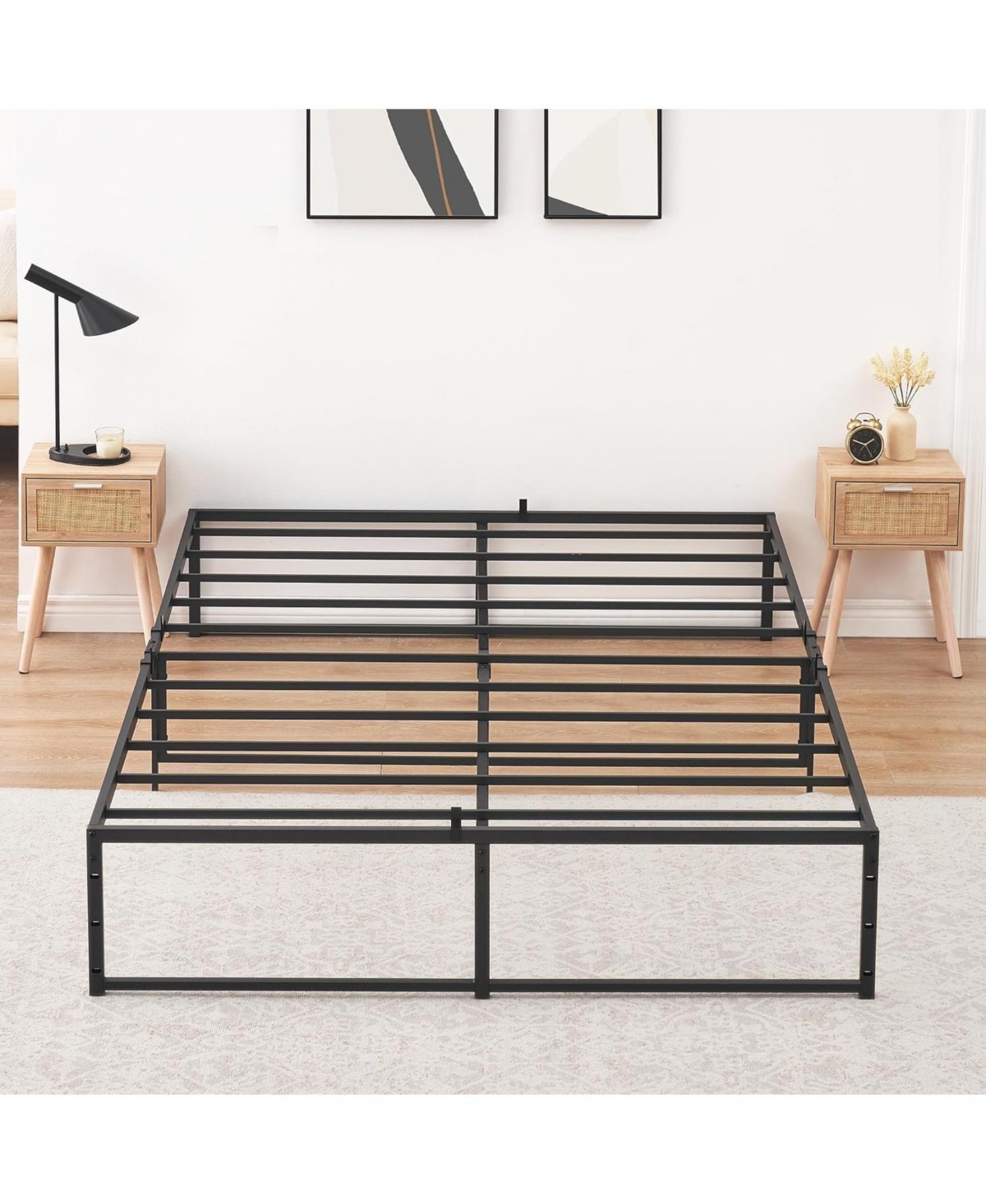 Click here for gaomon Metal Platform Bed Frame with Storage  Heav... prices
