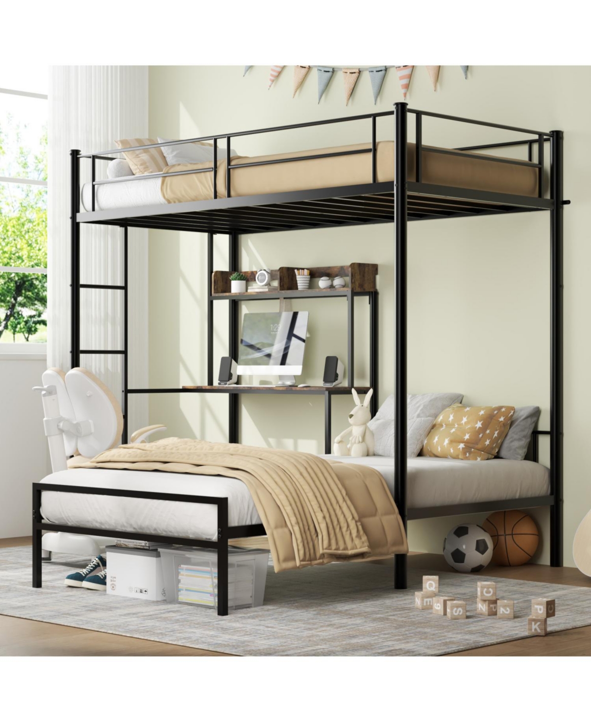Click here for Streamdale Furniture Twin Over Twin Bunk Bed with... prices