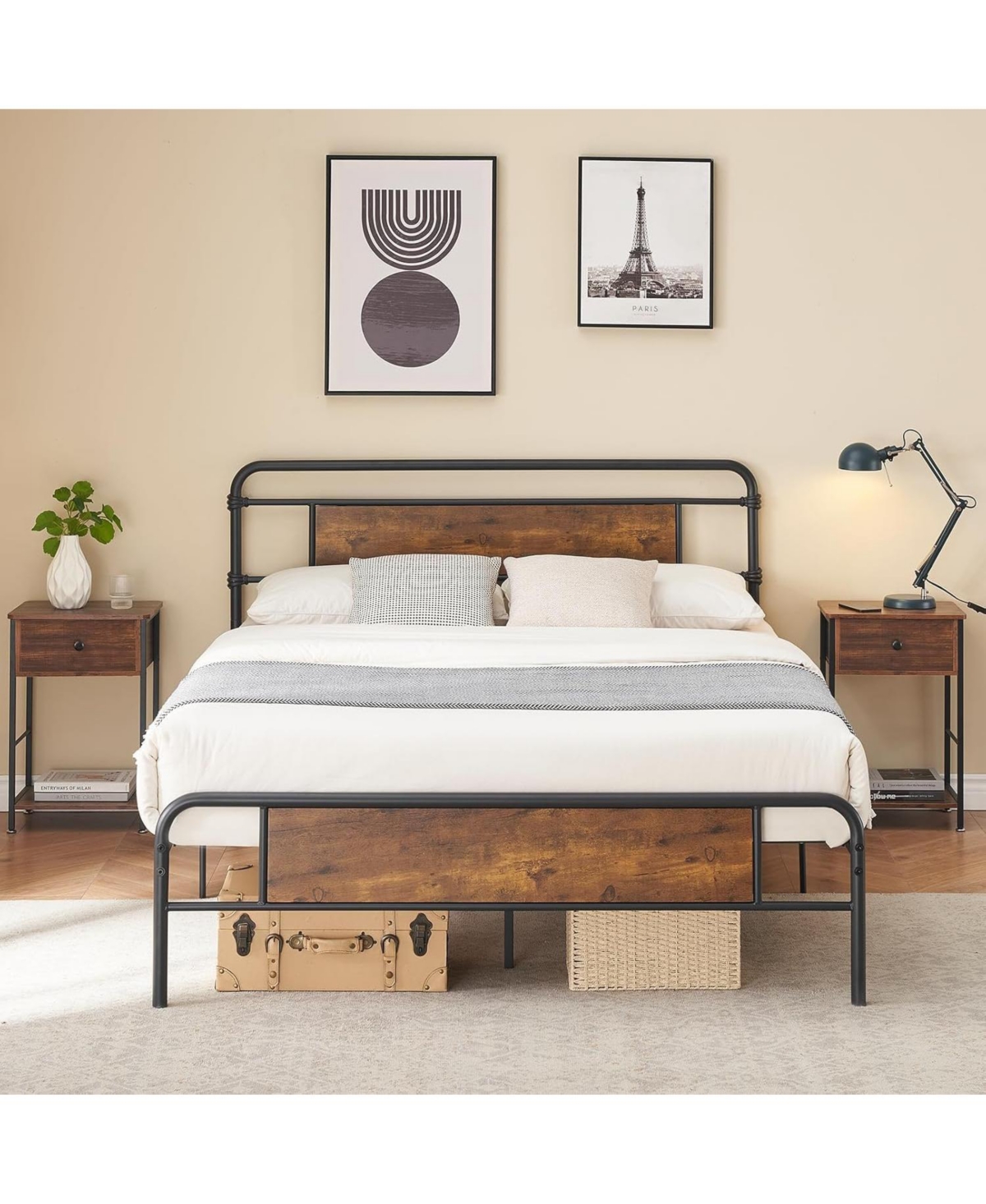 Click here for gaomon Queen Bed Frame with Headboard and Footboar... prices