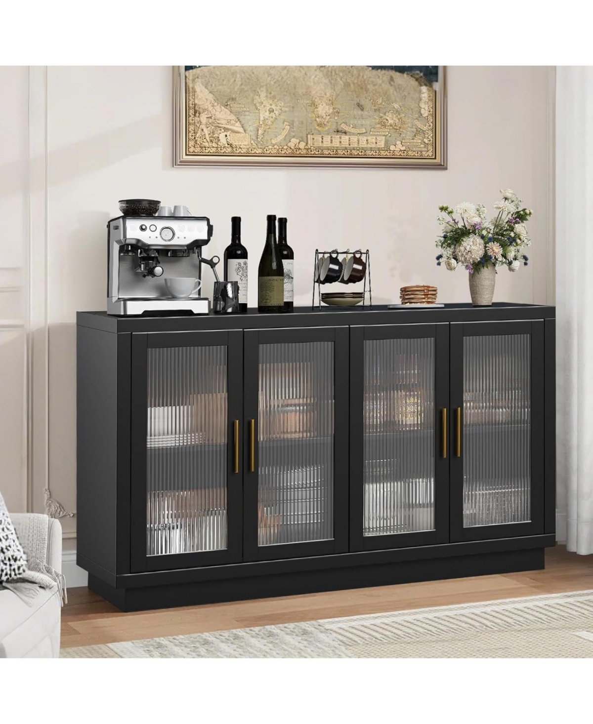 Click here for gaomon 55.1" Buffet Cabinet with Storage  Mod... prices