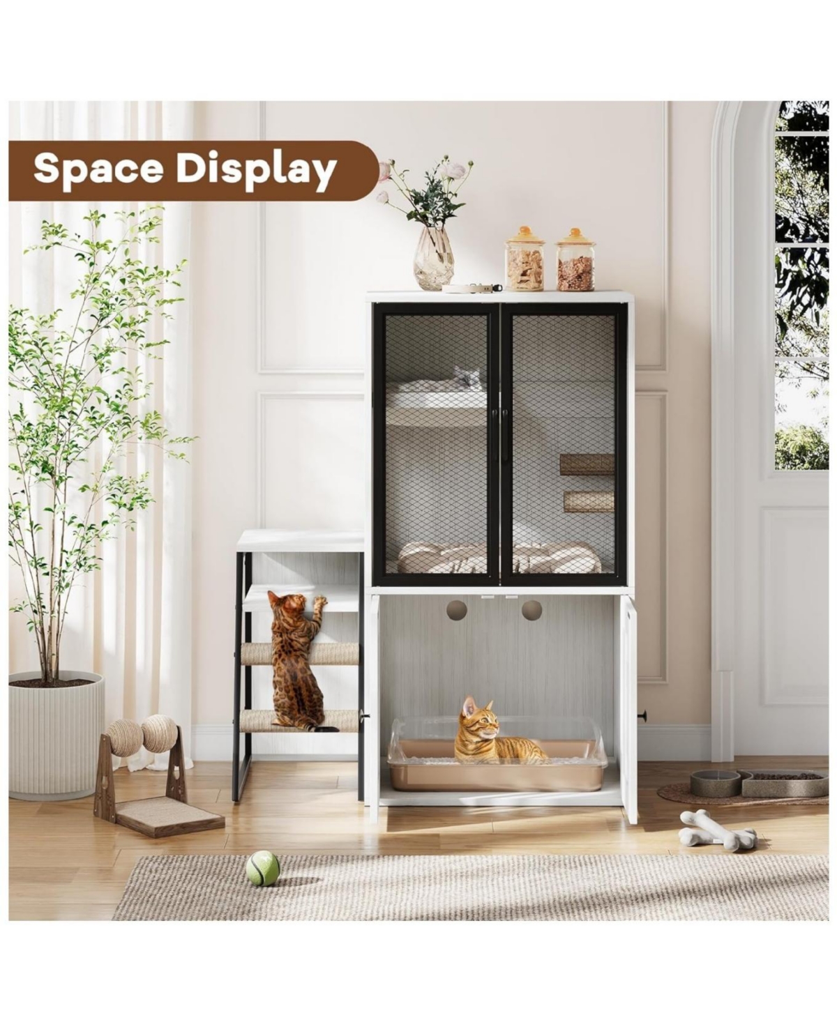 Click here for gaomon 2-in-1 Cat Litter Box Enclosure Furniture w... prices