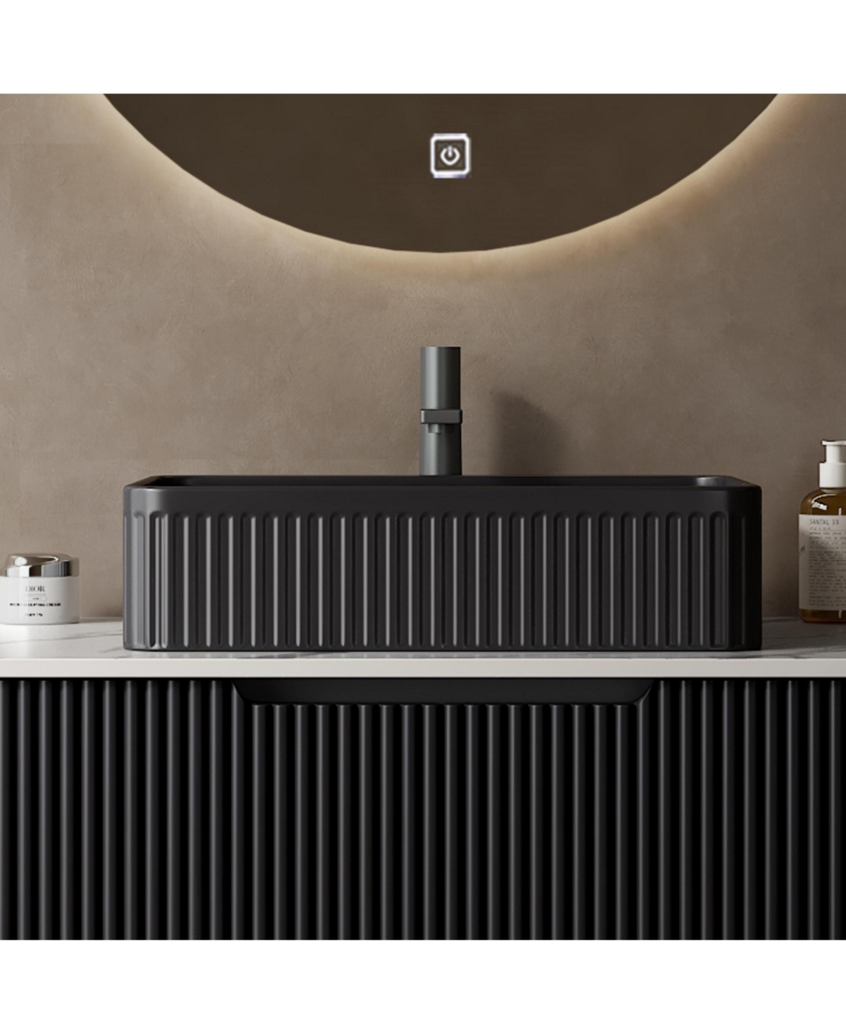 Click here for Busdays 20 Bathroom Sink  Rectangular Striped Vess... prices