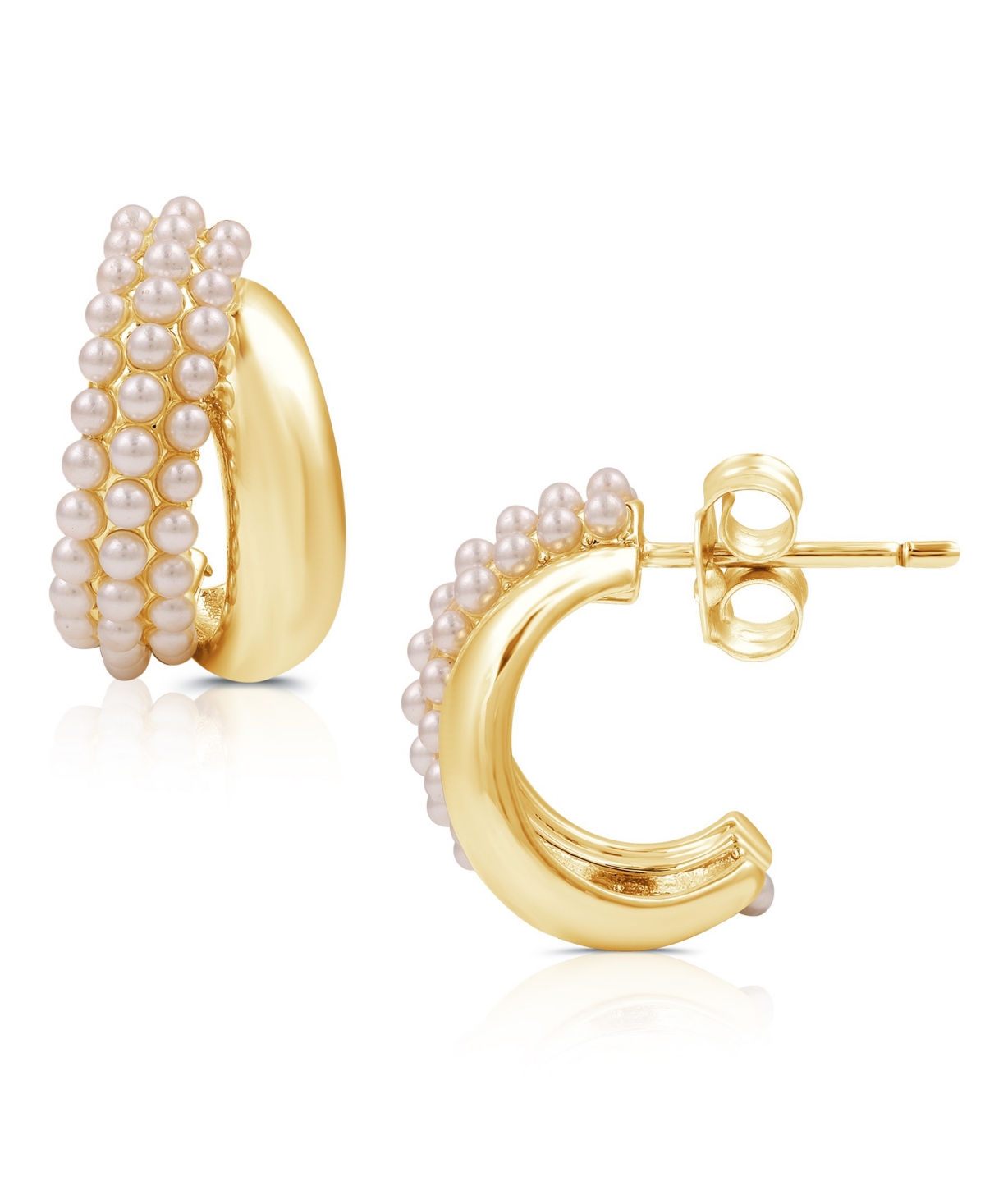 Click here for And Now This Post C Hoop Earring - Gold prices
