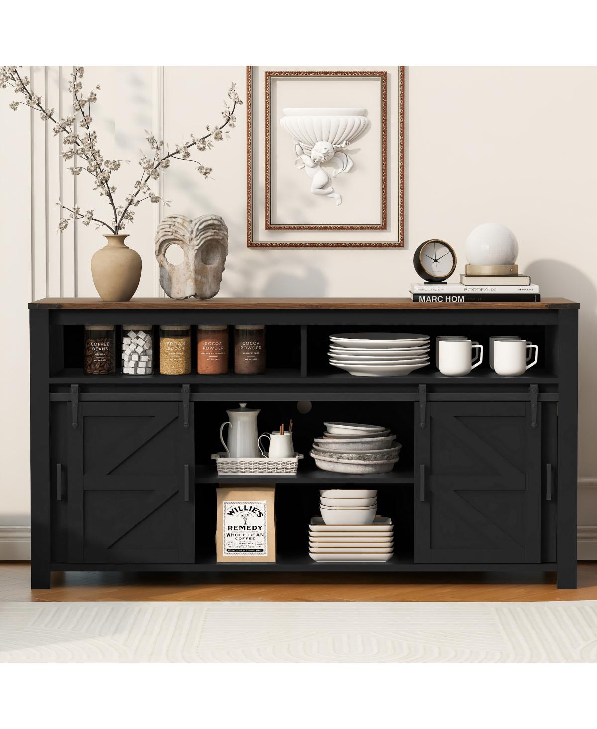 Click here for Streamdale Furniture 59.3" Farmhouse Barn Doo... prices