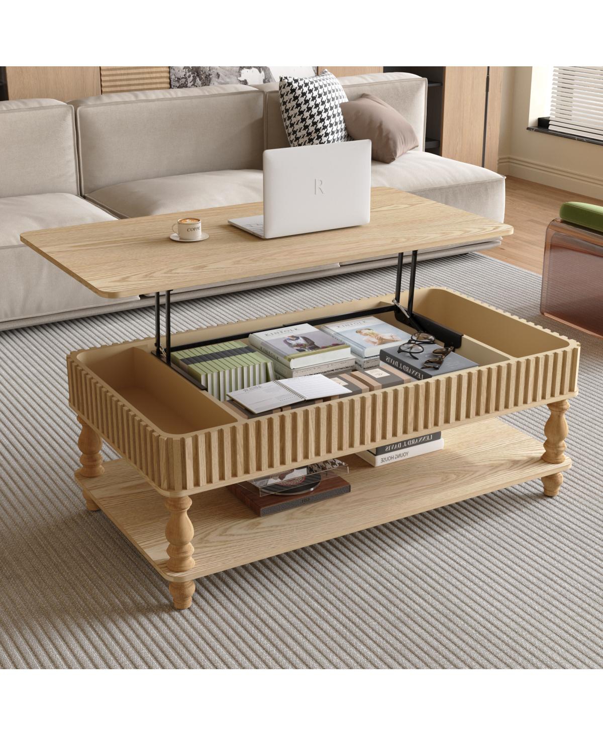Click here for Streamdale Furniture Lift Top Fluted Coffee Table... prices