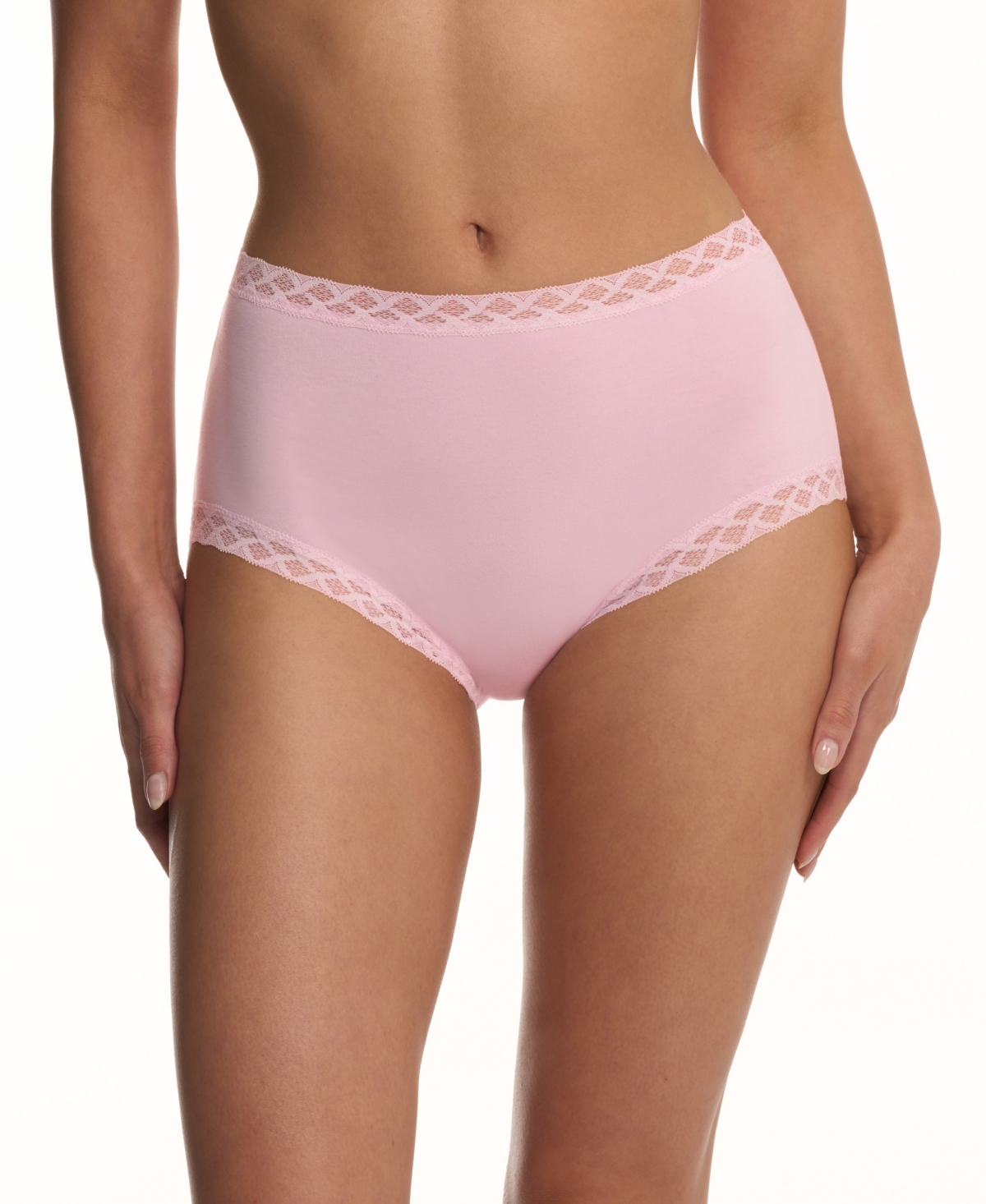 Click here for Natori Bliss Lace-Trim High Rise Cotton Brief 7550... prices