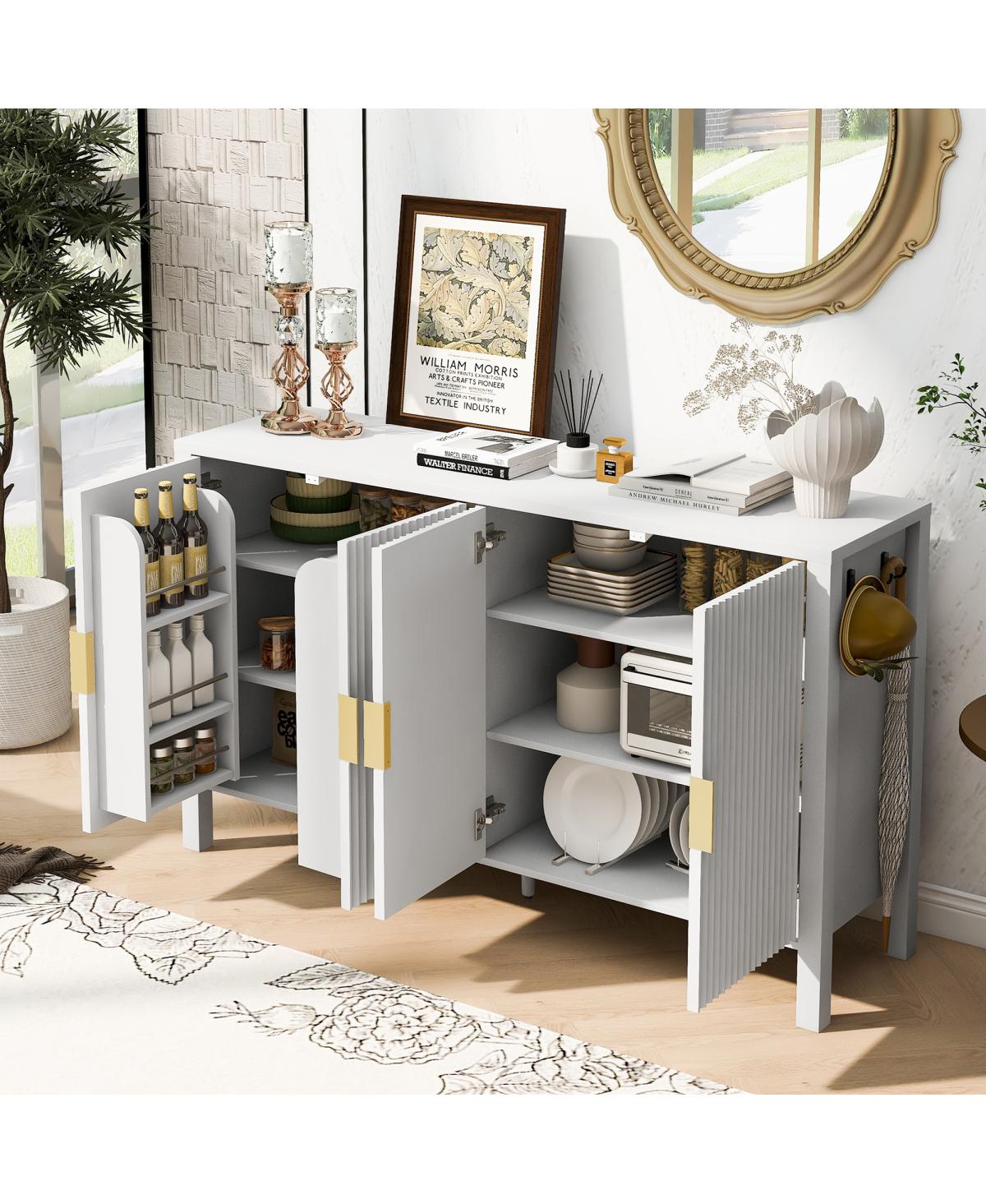 Click here for Streamdale Furniture Modern 57.5 Stripe 4-Door Sto... prices