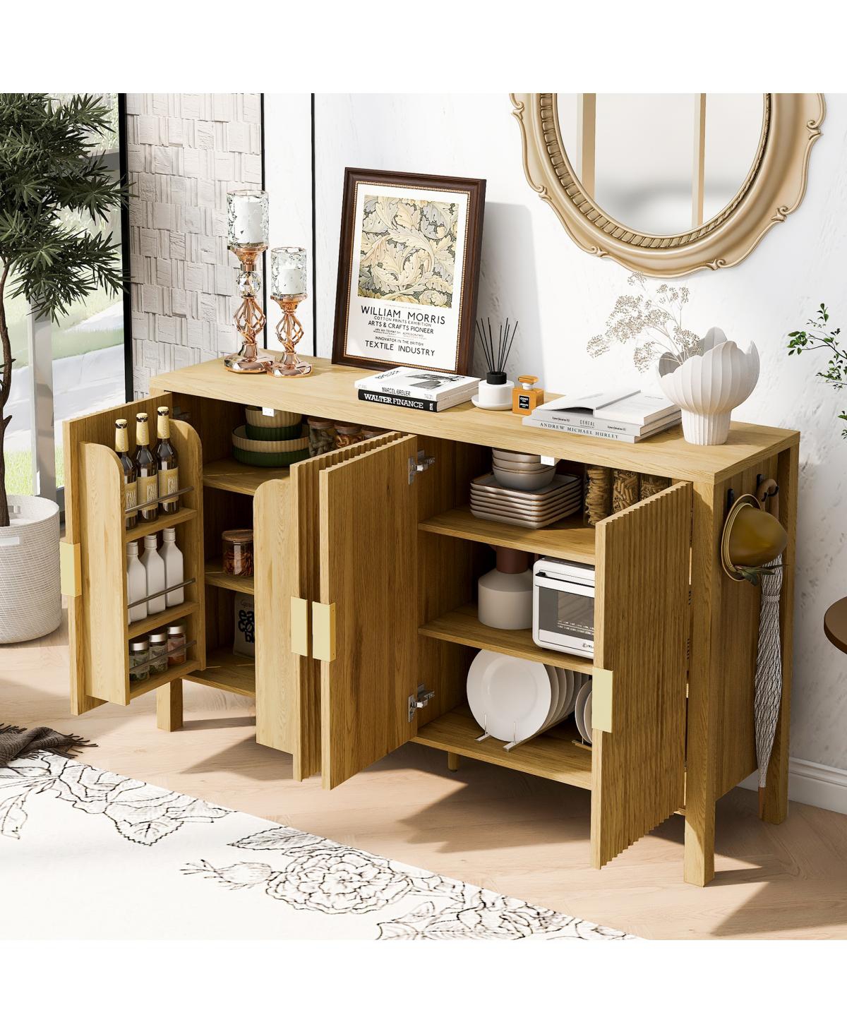 Click here for Streamdale Furniture Modern 57.5 Stripe 4-Door Sto... prices