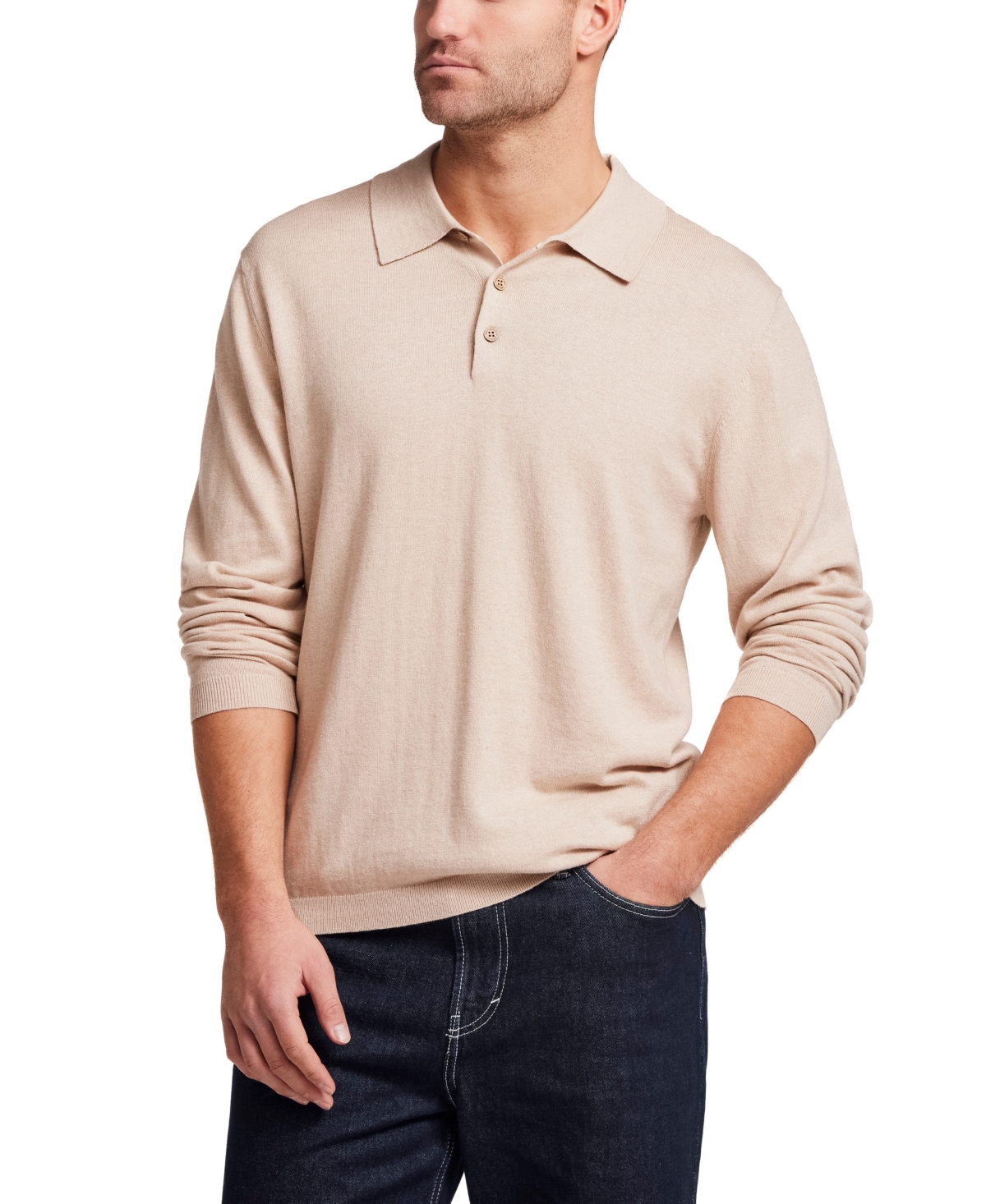 Click here for Weatherproof Vintage Mens Long-Sleeve Polo Sweater... prices