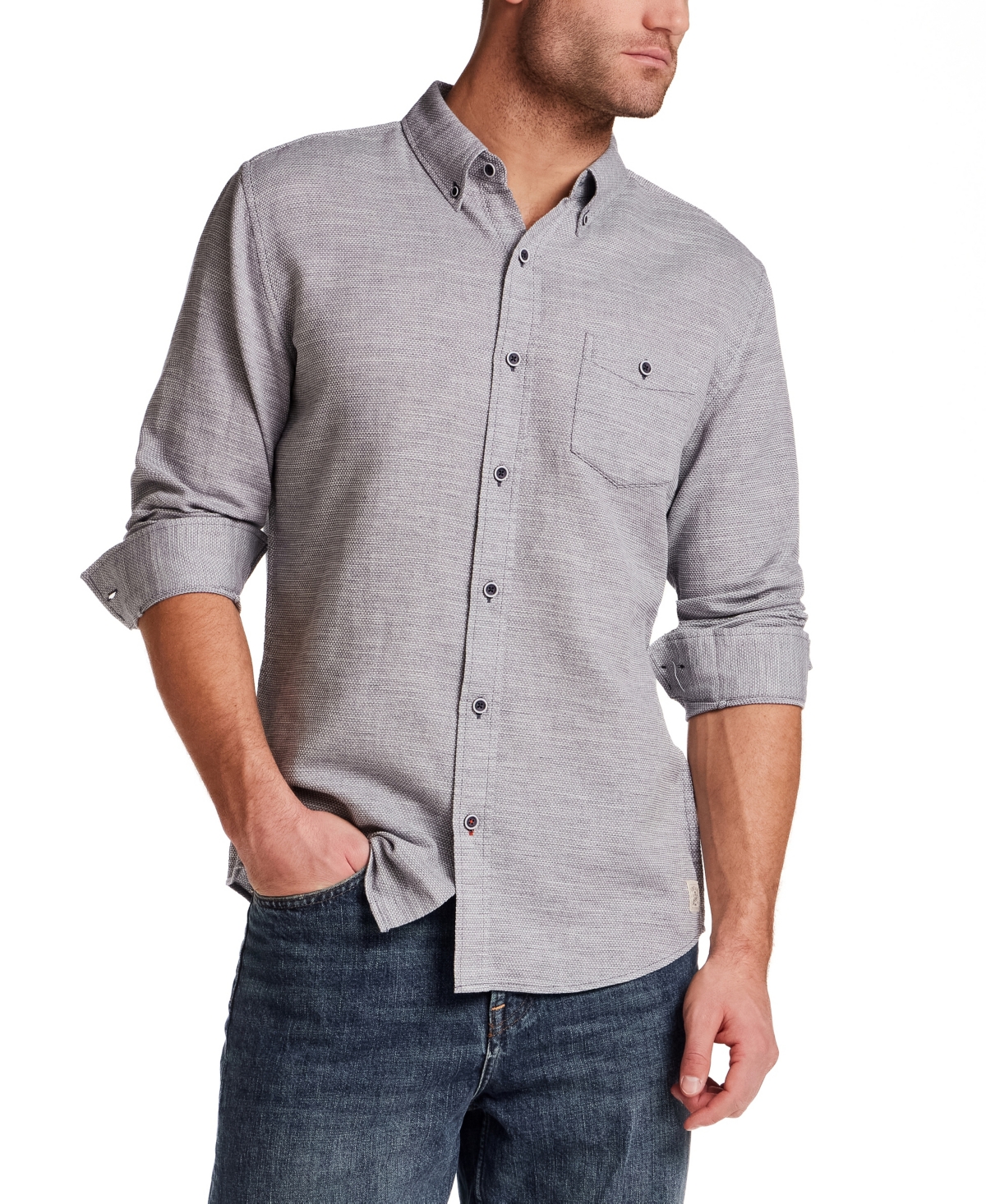 Click here for Weatherproof Vintage Mens Long Sleeve Cotton Slub... prices