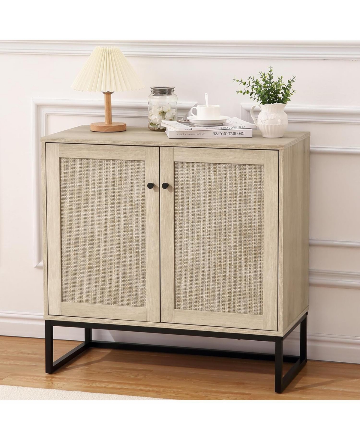 Click here for gaomon Sideboard Buffet Cabinet with 2 Rattan Door... prices