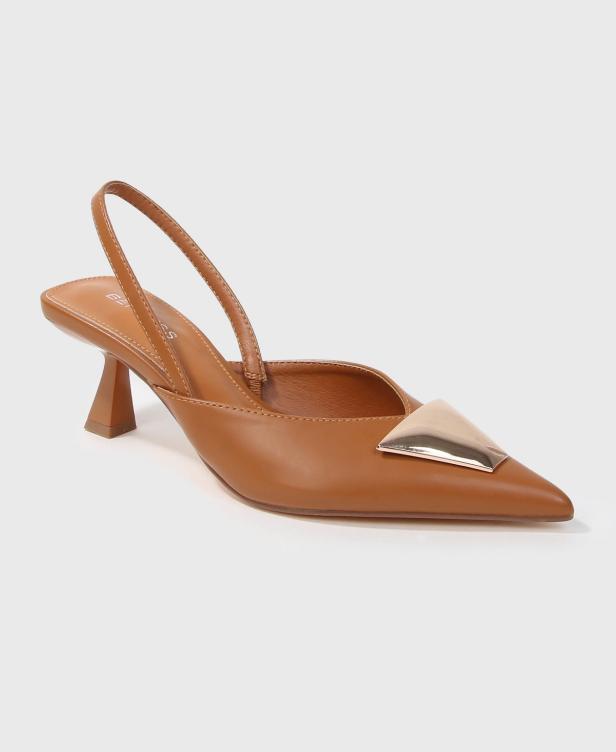 Click here for Berness Cielo Slingback Pumps with Gold-ToneTrapez... prices