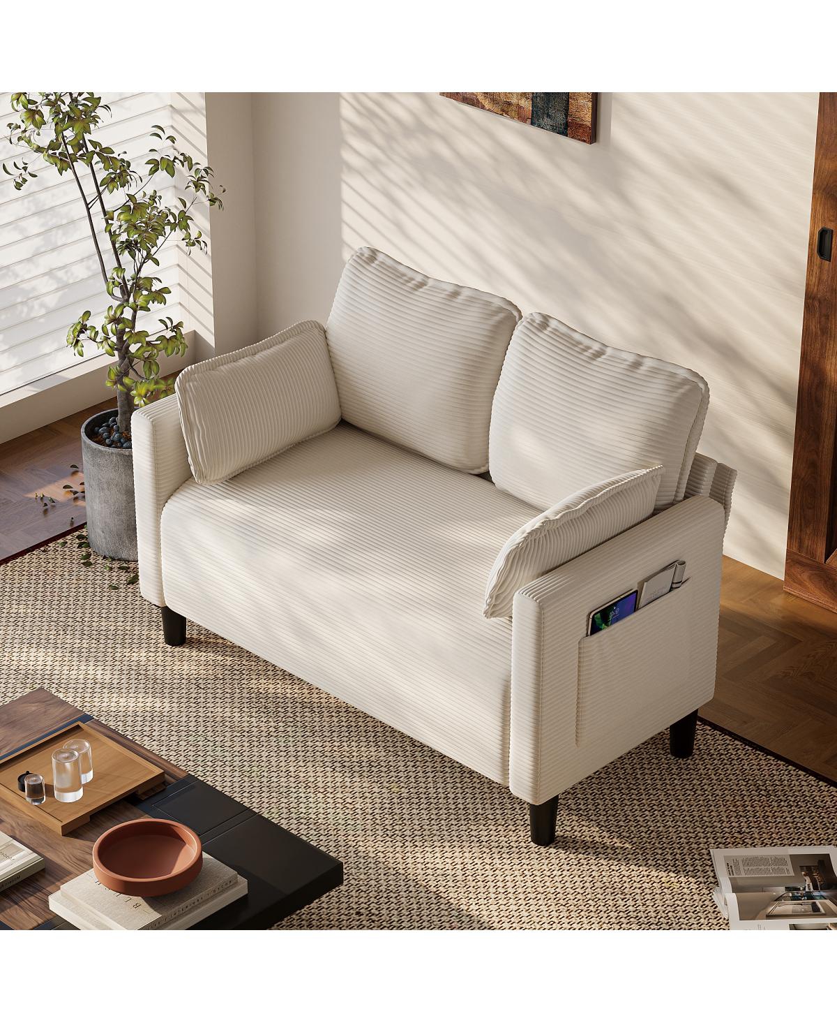 Click here for Streamdale Furniture 48" Corduroy Loveseat Co... prices