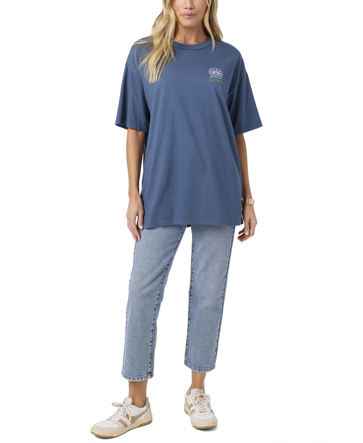 Click here for ONeill Juniors Horizon Graphic Print Crew Neck Ove... prices