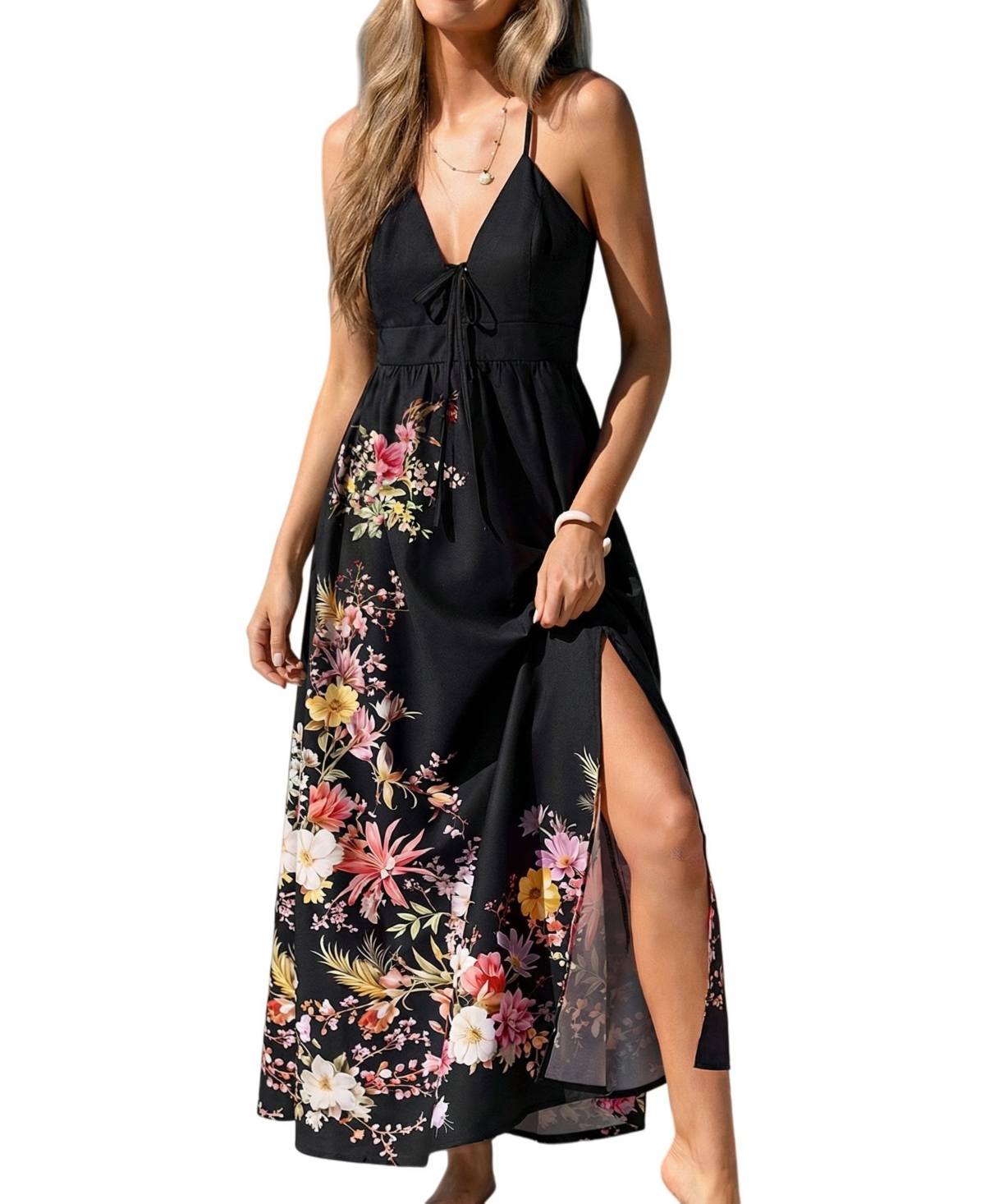 Click here for Cupshe Womens No Explanation Floral Maxi Beach Dre... prices
