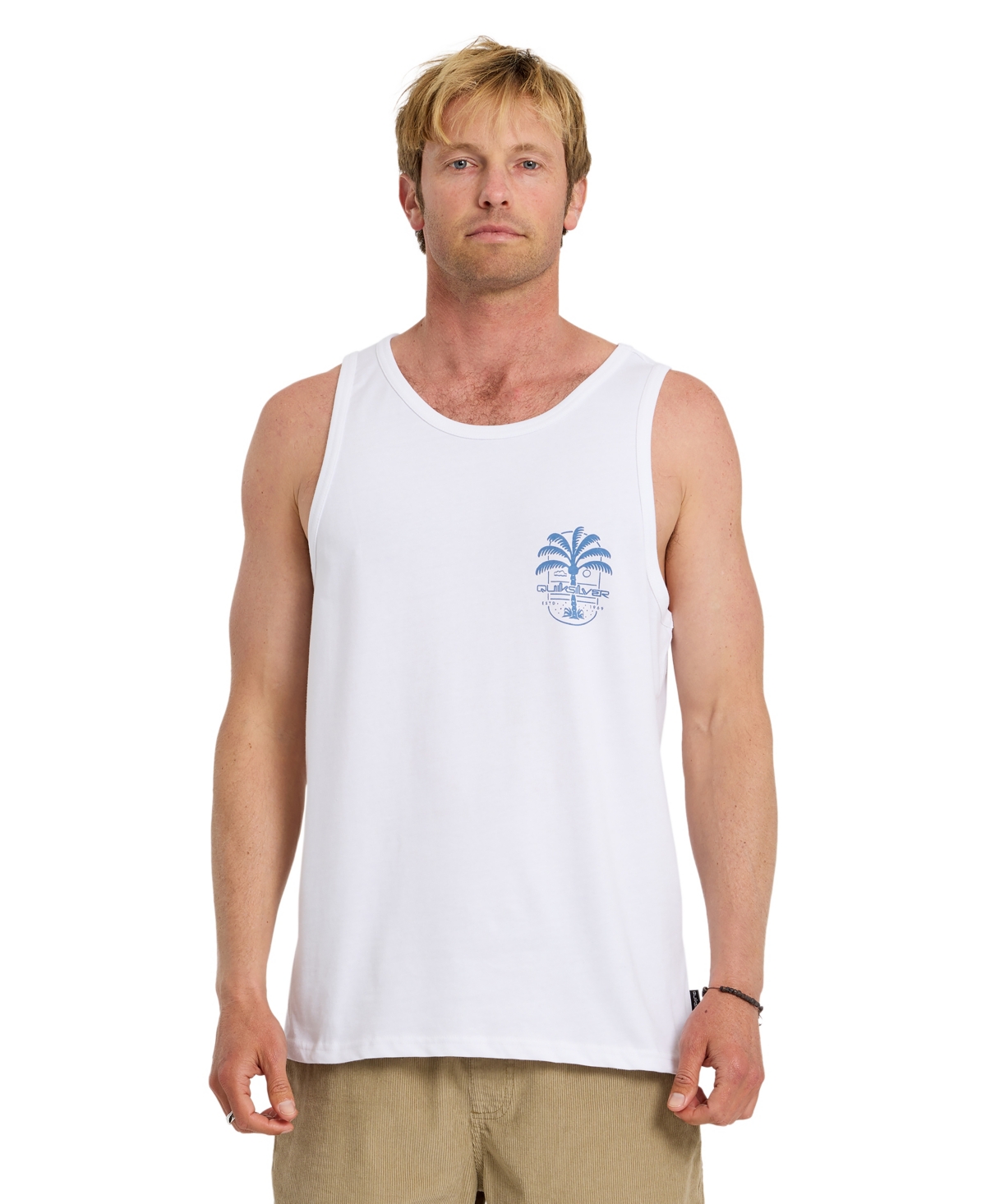 Click here for Quiksilver Mens Uno Palm Crewneck Tank T-Shirt - W... prices