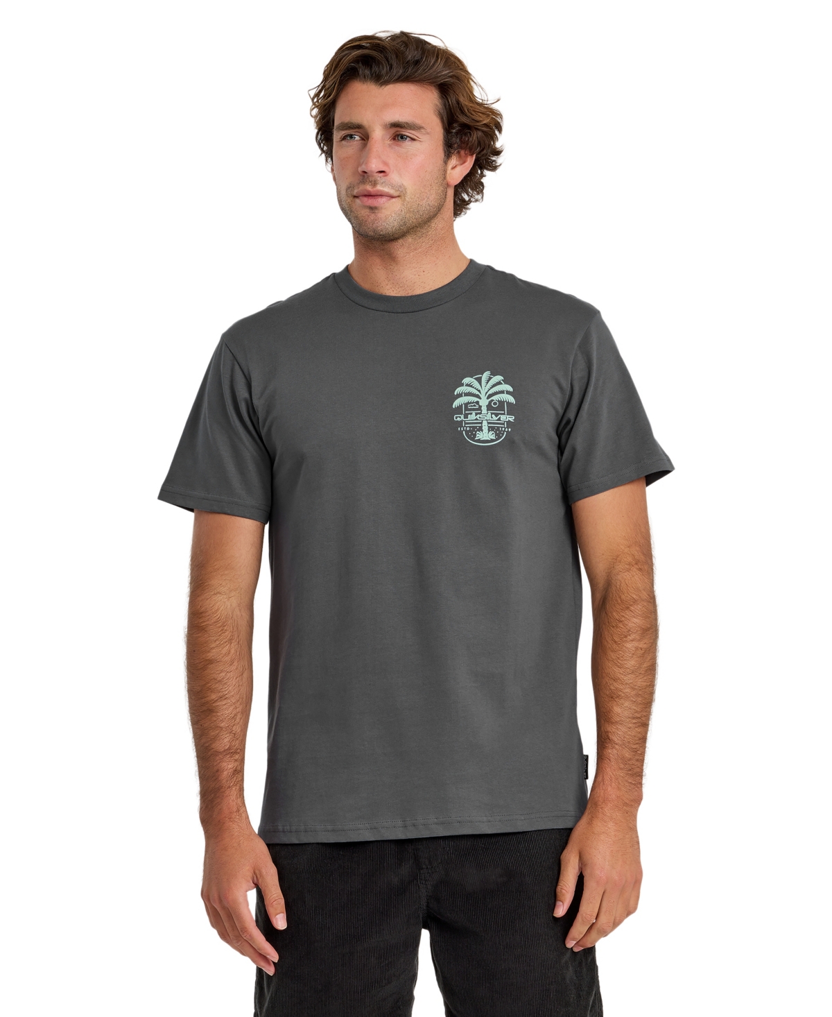 Click here for Quiksilver Mens Uno Palm Print Short-Sleeve T-Shir... prices