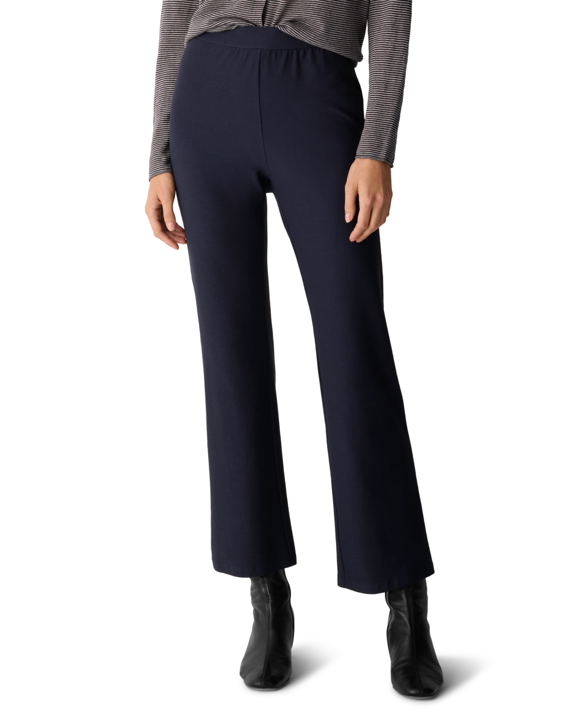 Click here for Eileen Fisher Womens Textured Knit Ankle Kick Pant... prices