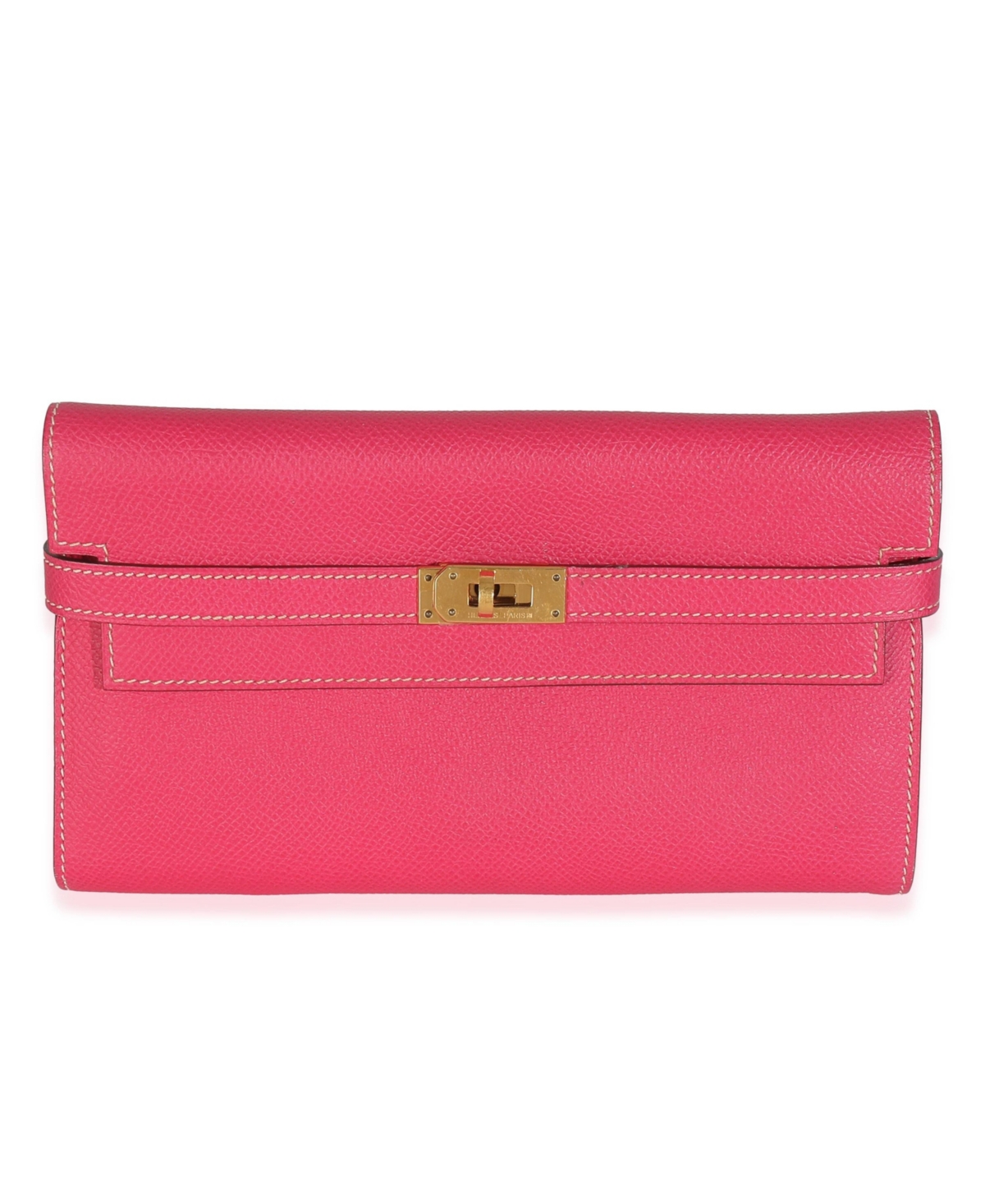 Click here for Pre-Owned Hermes Rose Tyrien Epsom Kelly Long Wall... prices