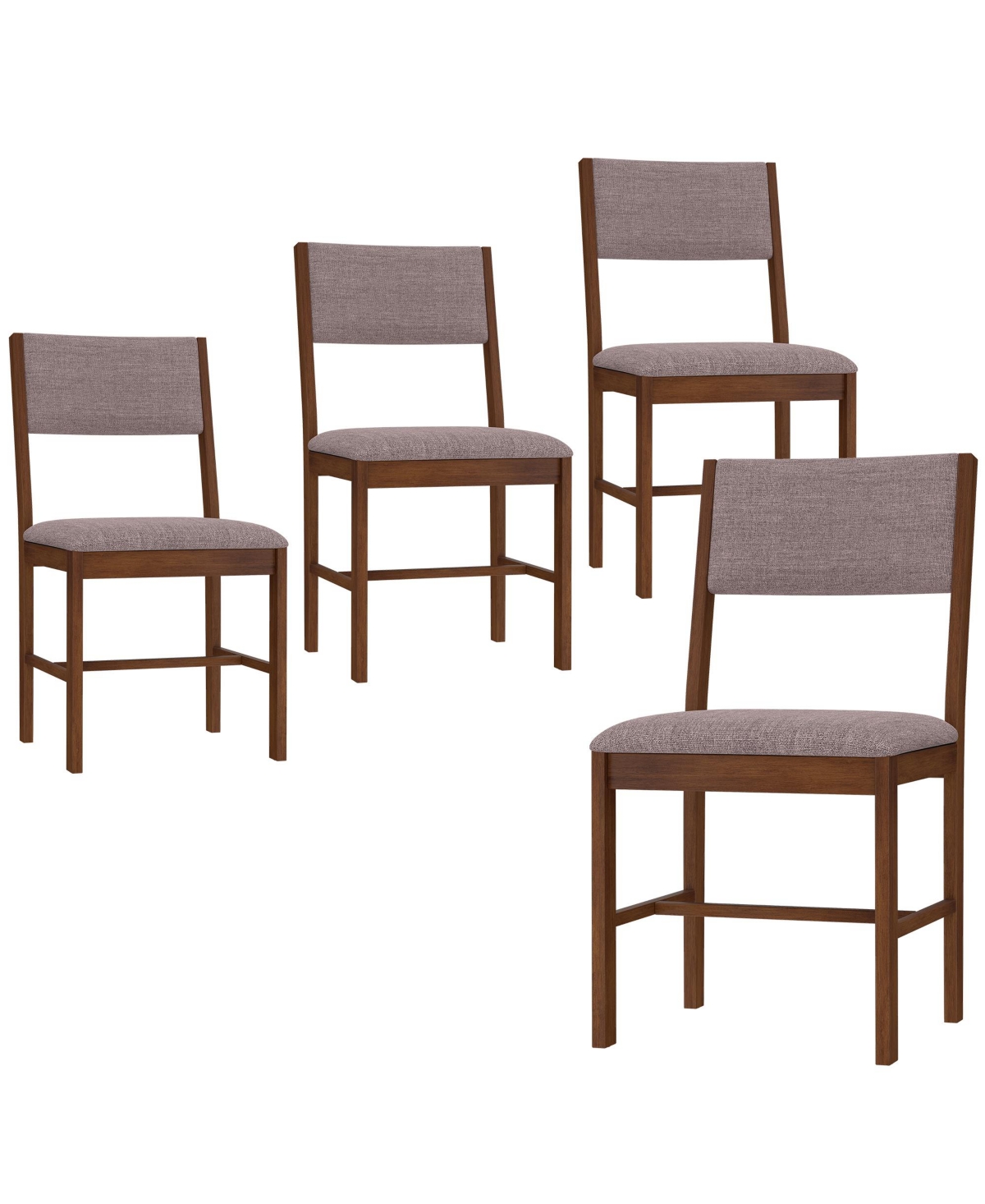 Click here for Homcom Dining Chairs Set of 4  Linen Upholste Kitc... prices