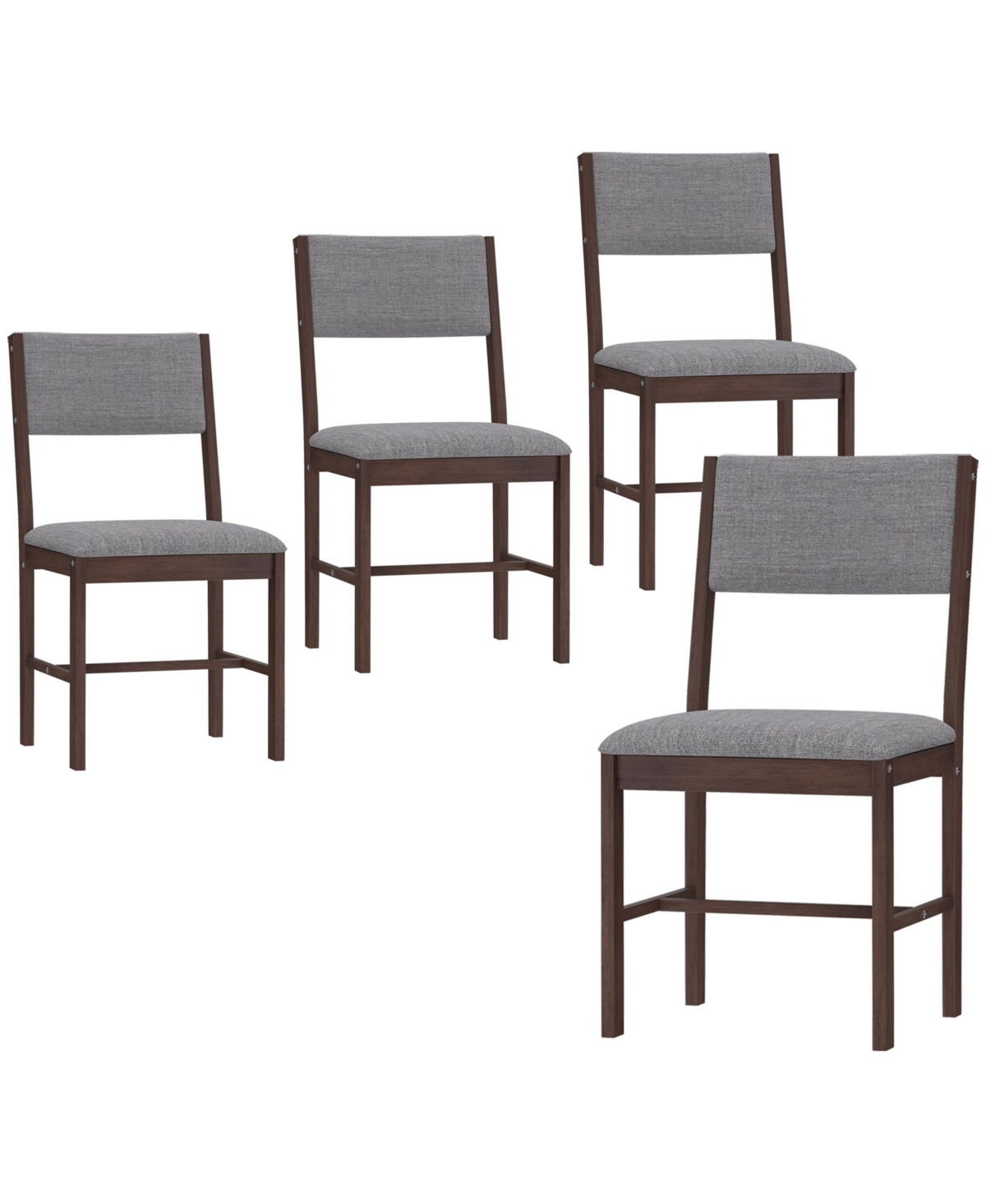 Click here for Homcom Dining Chairs Set of 4  Linen Upholste Kitc... prices