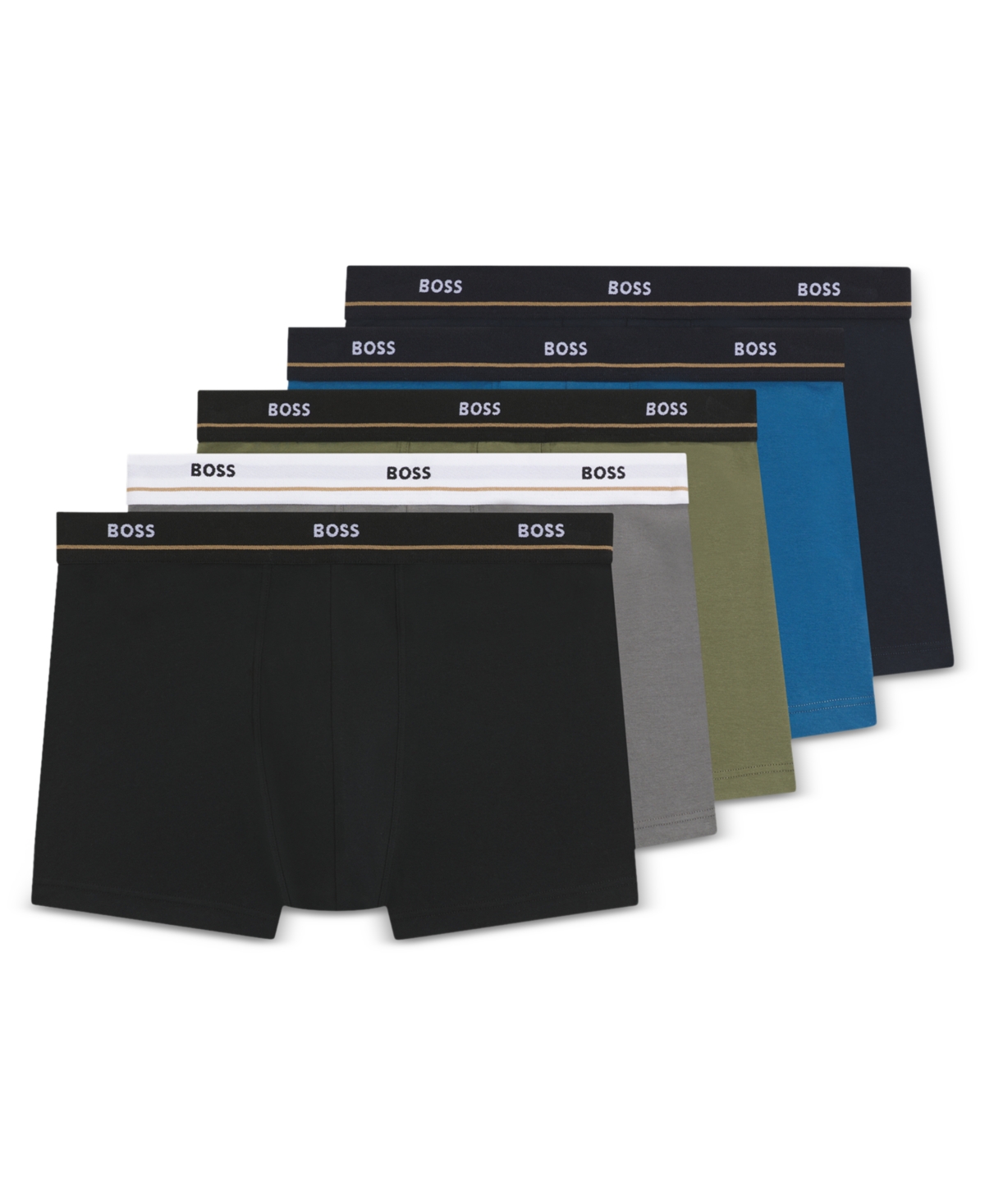 Click here for Boss by Hugo Boss Mens 5-Pack Essential Logo Trunk... prices