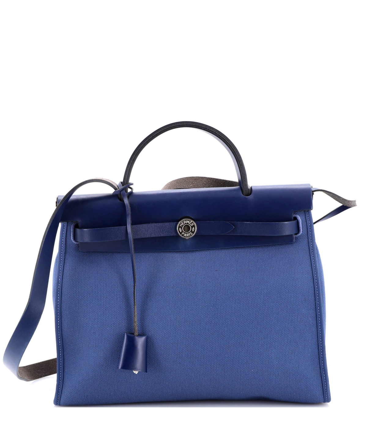 Click here for Pre-Owned HERMES 31 Herbag Zip Leather and Toile -... prices