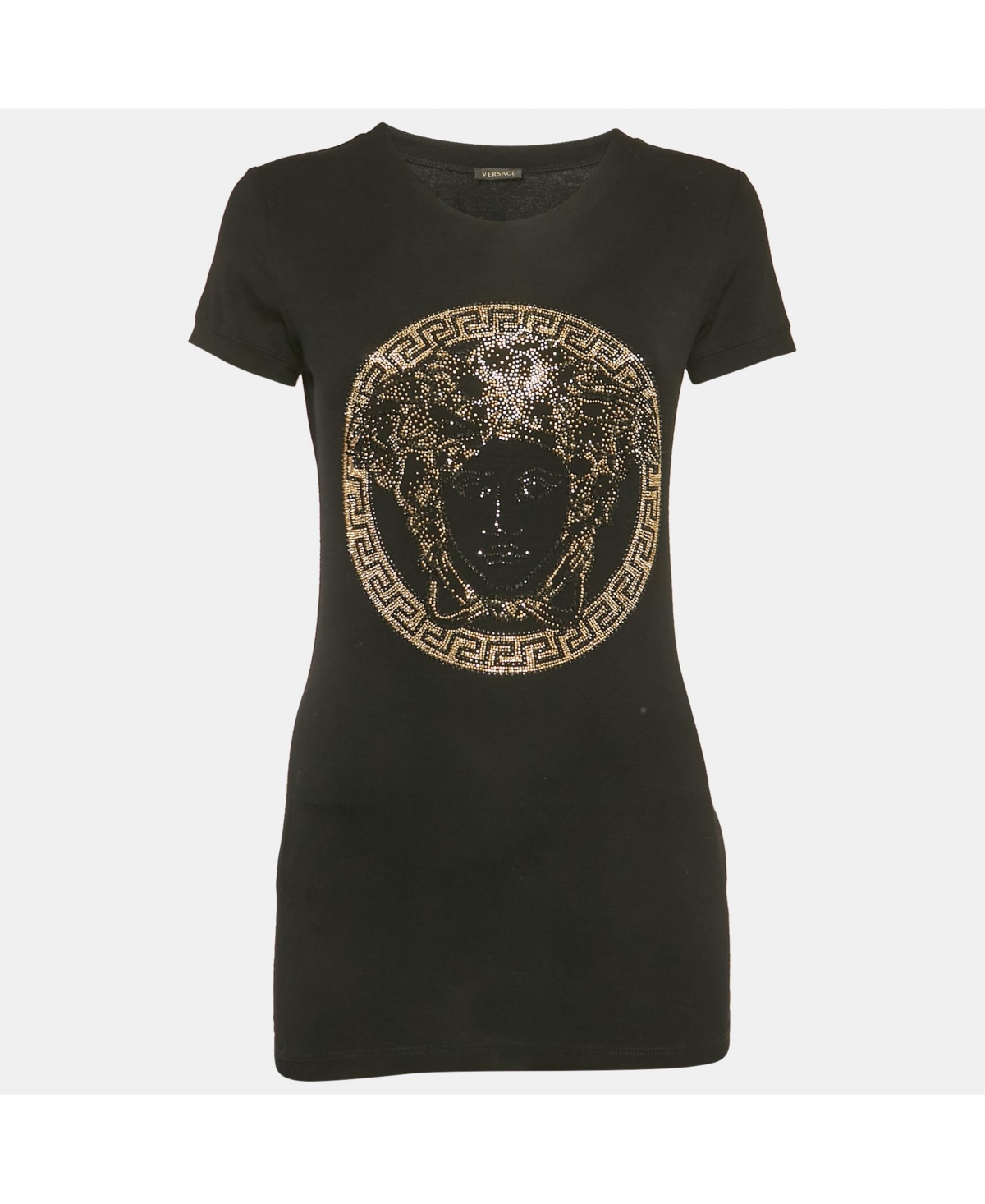 Click here for Pre-Owned Versace Womens Black Medusa Rhinestone J... prices