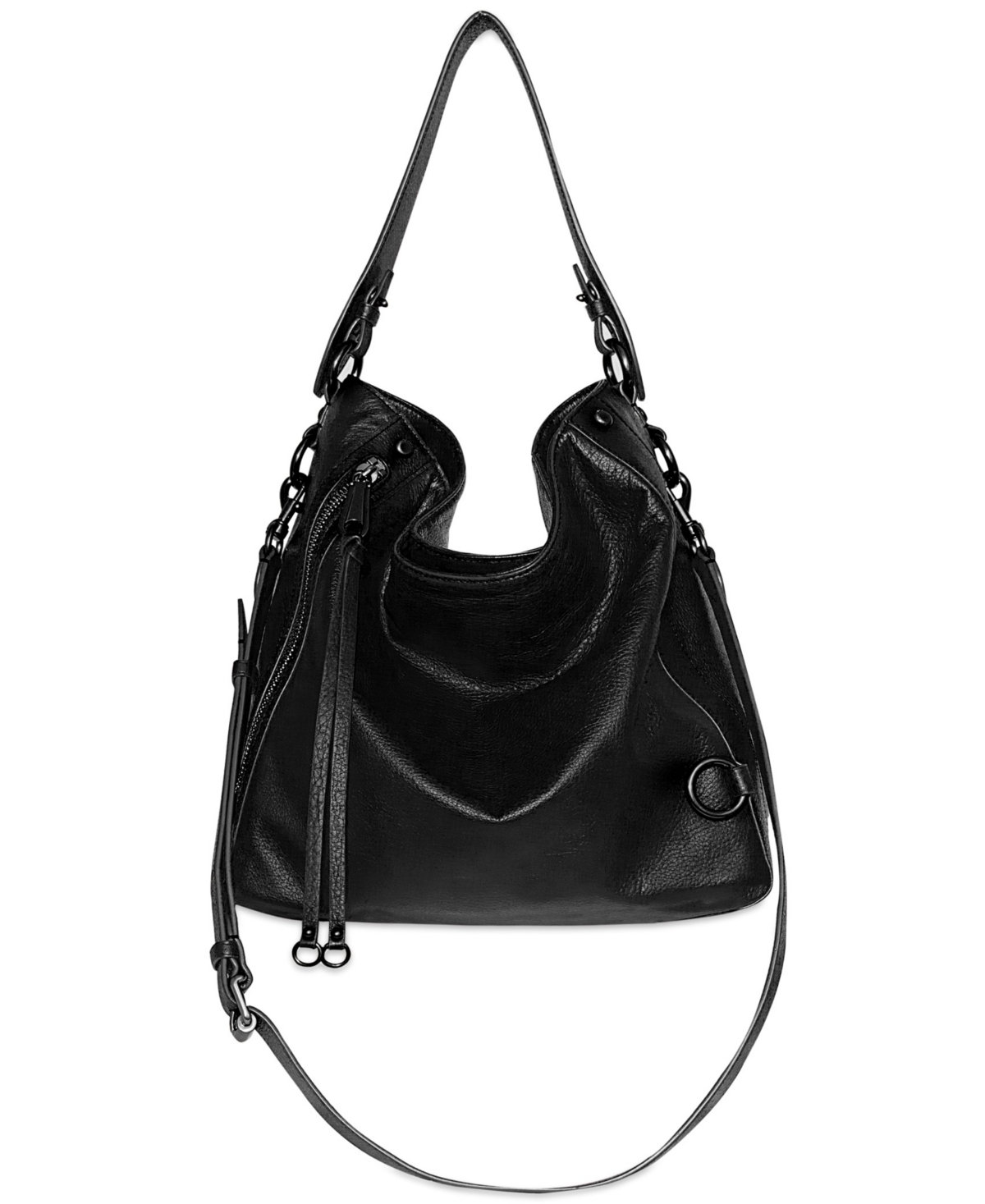 Click here for Rebecca Minkoff M.a.b. Medium Hobo Bag - Black/Bla... prices