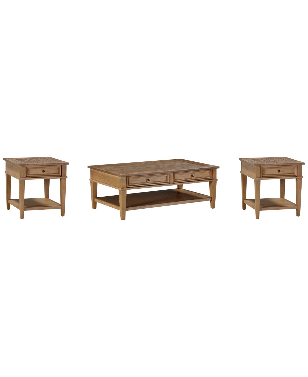 Click here for Furniture Dawnwood 3-Pc. Wood Occasional Rectangle... prices