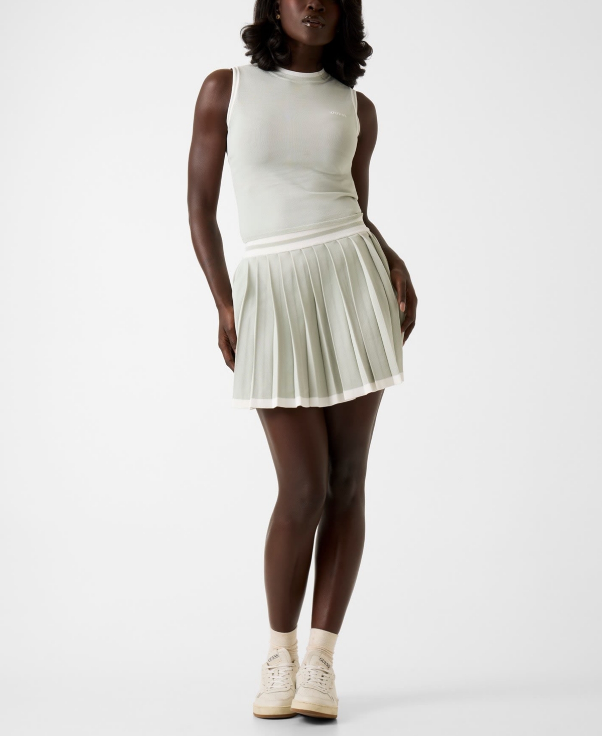 Click here for Guess Juniors Gabry Crewneck Sleeveless Top Sweate... prices