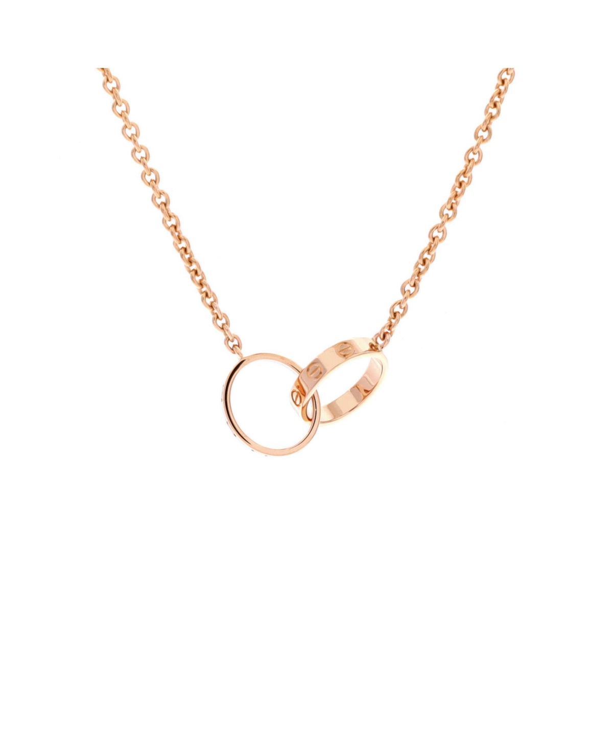 Click here for Pre-Owned Cartier Love Interlocking Necklace - 18k... prices