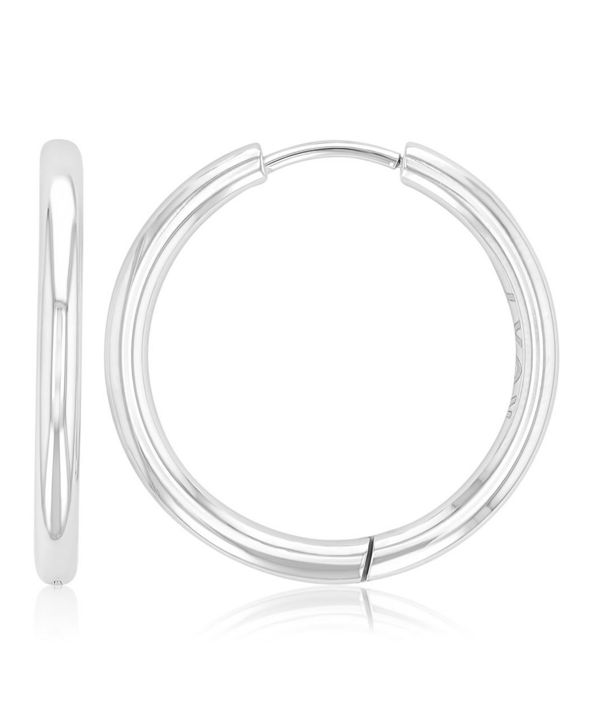 Click here for Roxy Waterproof Platinum 24mm Hoop Earrings - Plat... prices