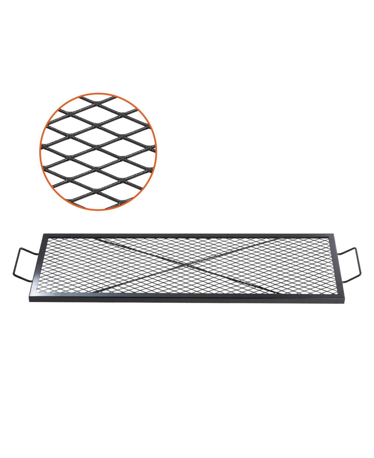 Click here for Ecooso 44" Rectangle X-Marks Fire Pit Grill G... prices