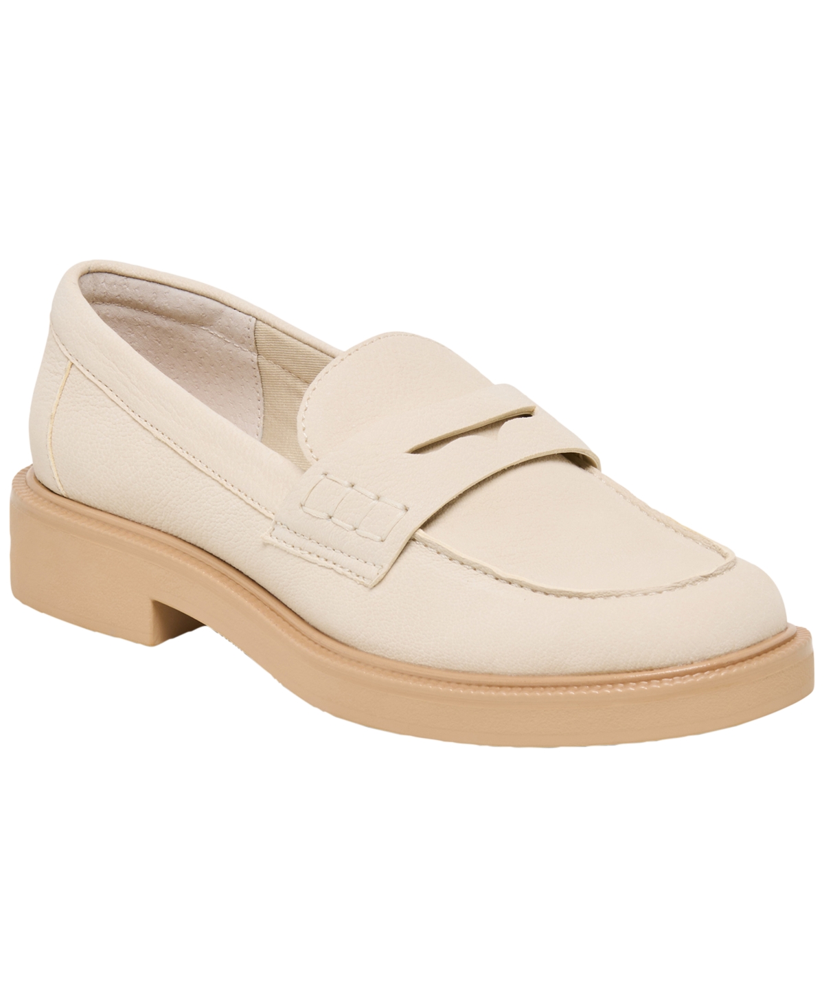 Click here for Dolce Vita Womens Tiggy Classic Loafers - Creme Nu... prices