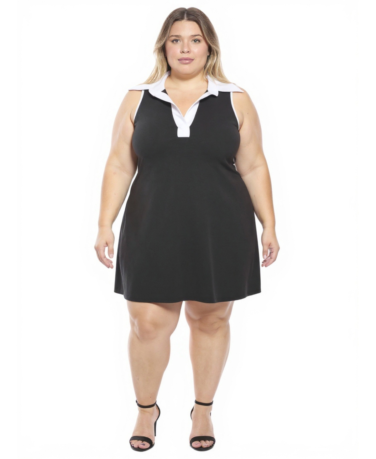 Click here for 24seven Comfort Apparel Plus Size Sleeveless Colla... prices