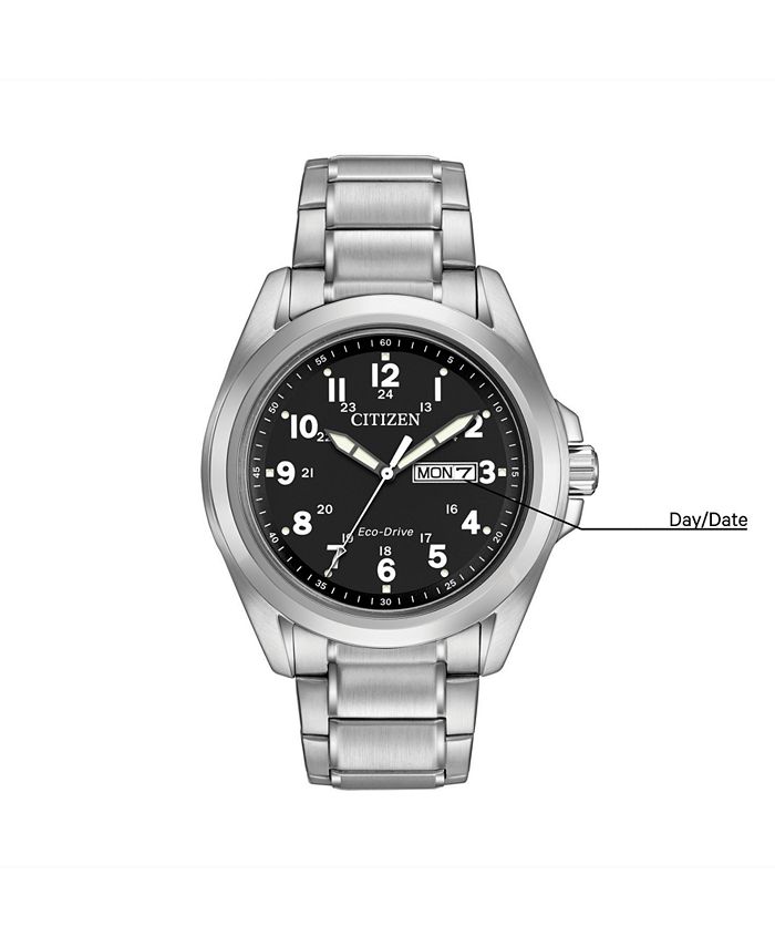 Citizen Men's Eco-Drive Stainless Steel Bracelet Watch 43mm AW0050-82E ...
