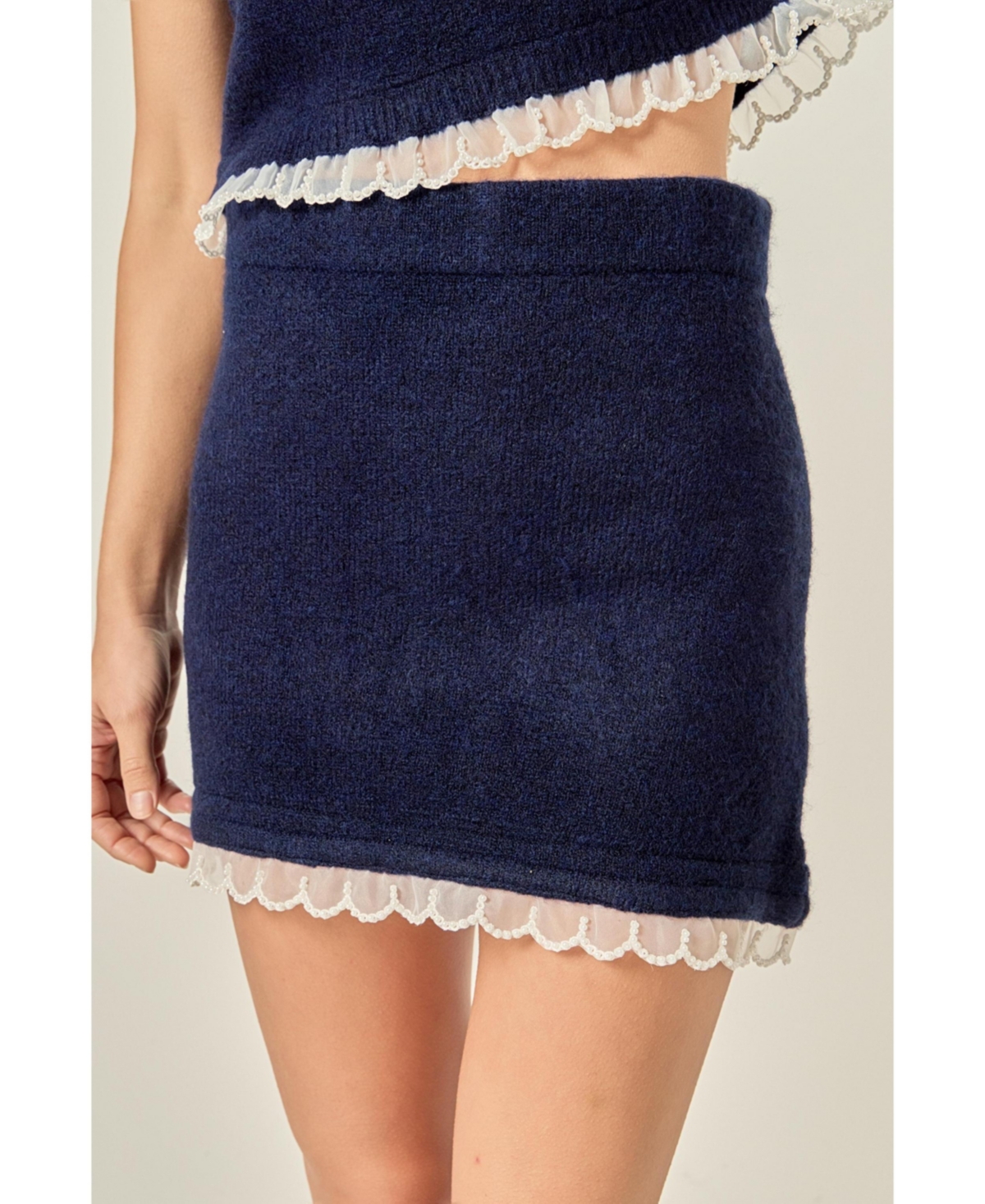 Click here for English Factory Womens Scallop Detailed Knit Skirt... prices