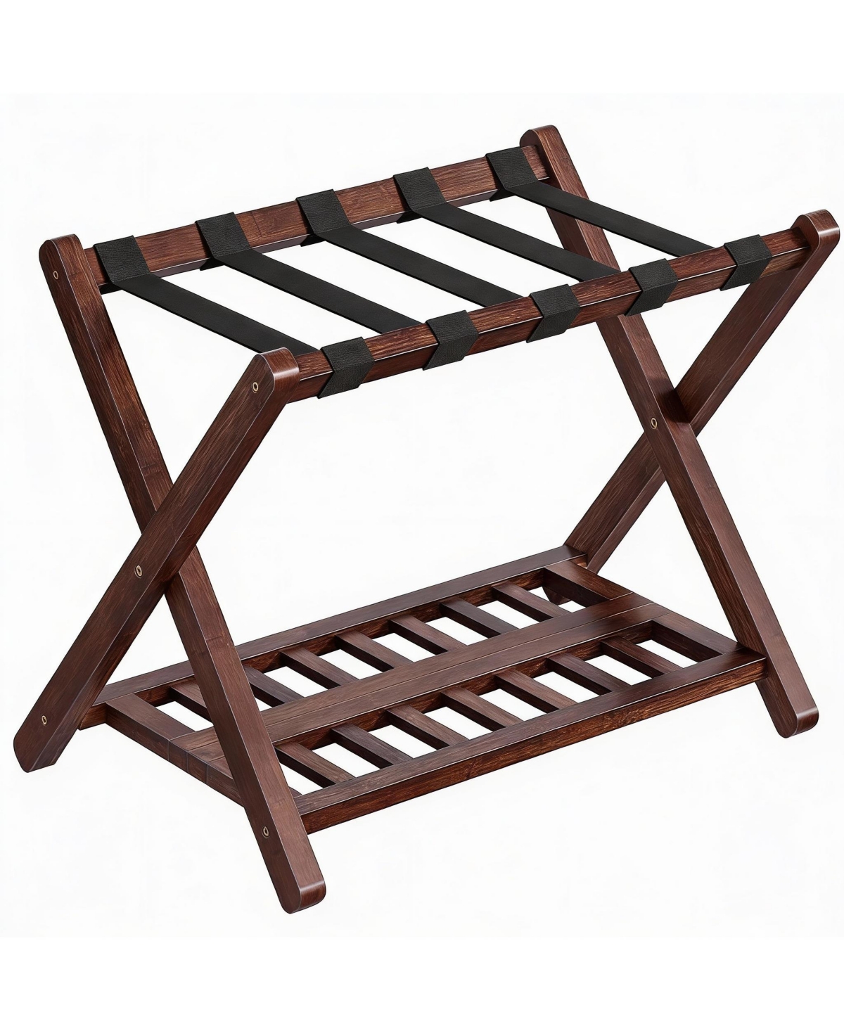 Click here for Yigii Bamboo Foldable Luggage Rack with Nylon Stra... prices