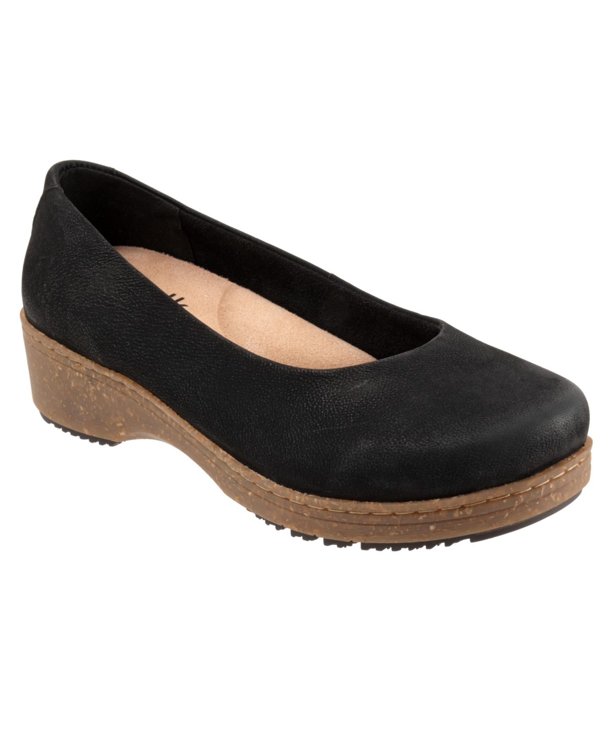Click here for Softwalk Womens Adrian Clog - Black nubuck prices