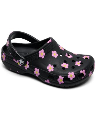 Crocs Little Girls Flowers Classic Clogs from Finish Line - Macy's