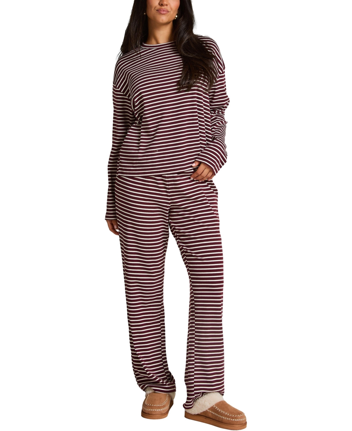 Click here for Hunkemoller Womens Pyjamaset Cotton Jersey - Red prices