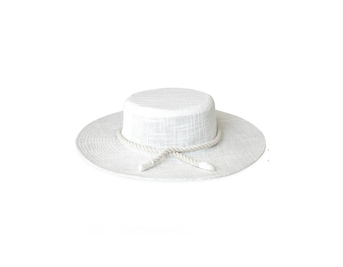 Click here for Brunna.co The Loretta Linen Jute Hat In Off-white... prices