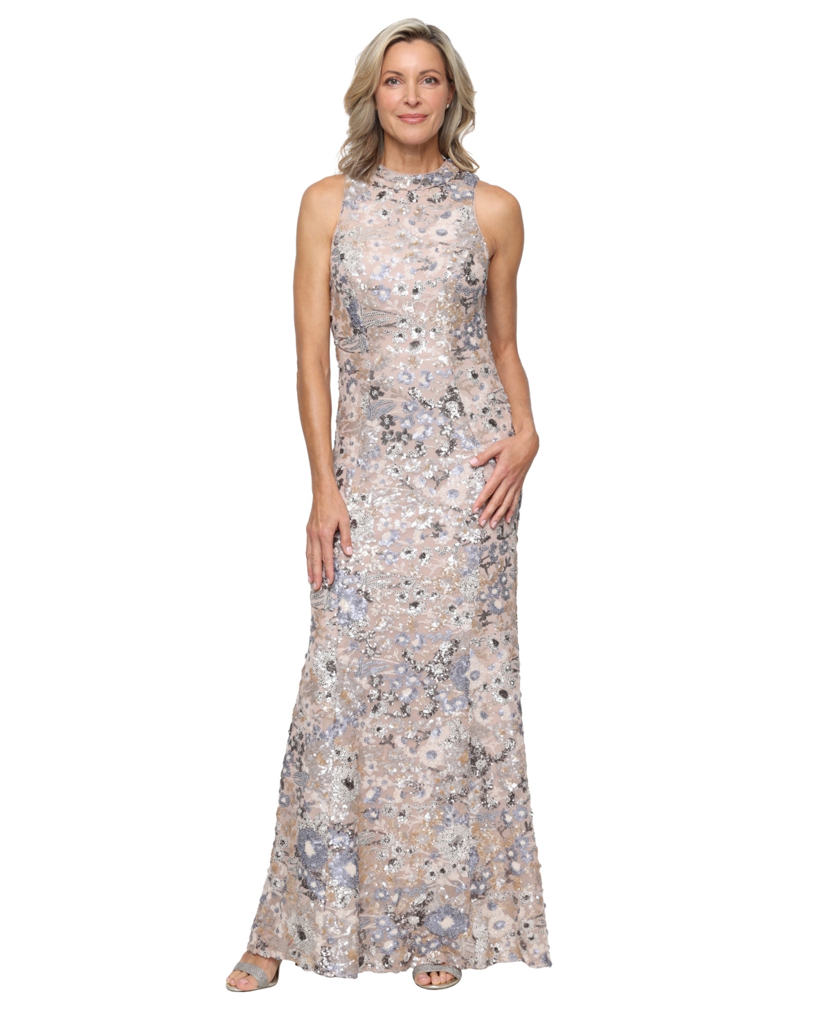 Click here for Alex Evenings Petite Boat Neck A-Line Ball Gown -... prices