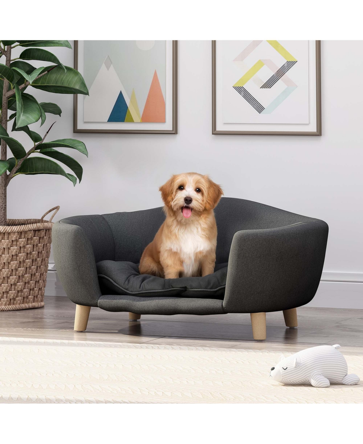 Click here for Aostirmotor Small Dog Corduroy Sofa Bed - Elevated... prices