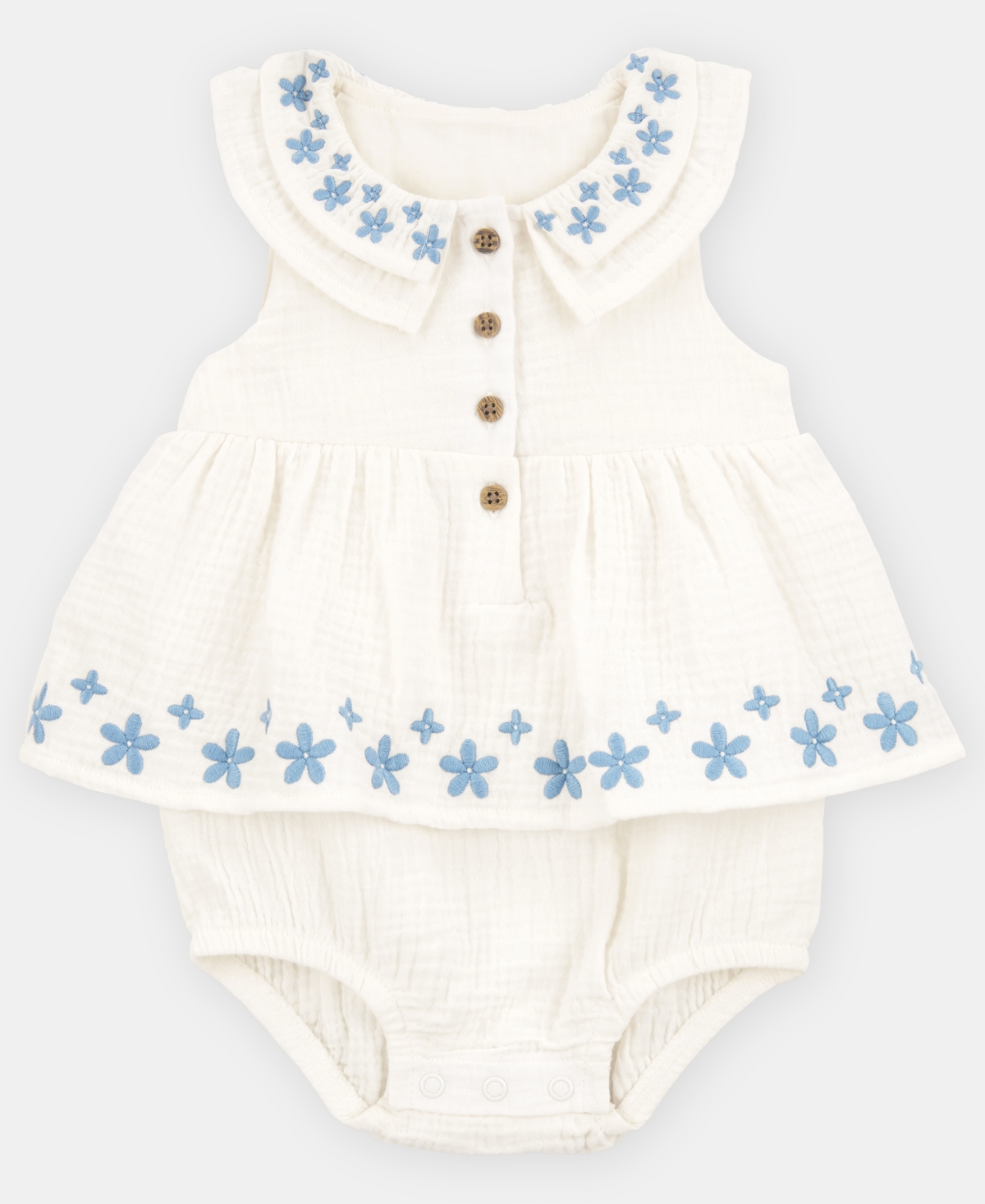 Click here for Carters Baby Girls Floral Sleeveless Bodysuit Dres... prices