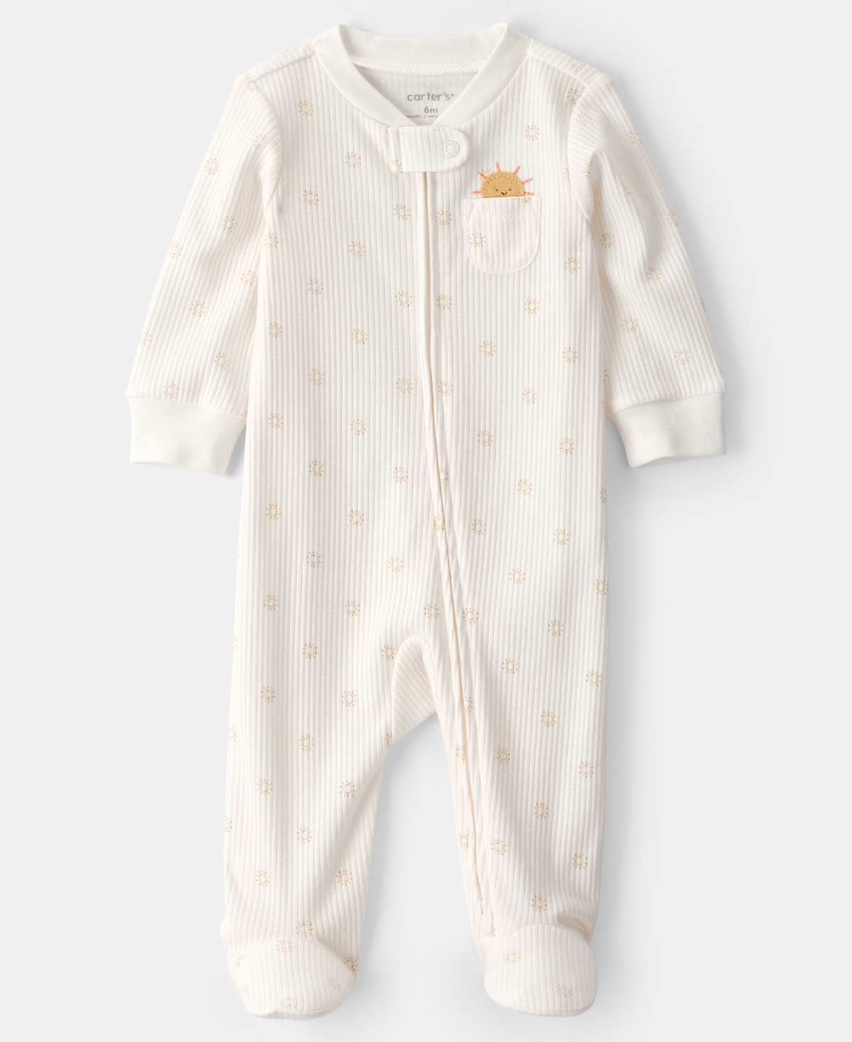 Click here for Carters Baby Boys or Girls Sunshine Two-Way Zip On... prices